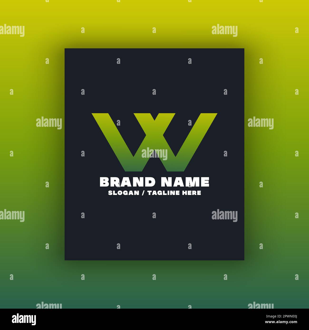 Simple letter W logo design template. Editable, resizable, vector ...