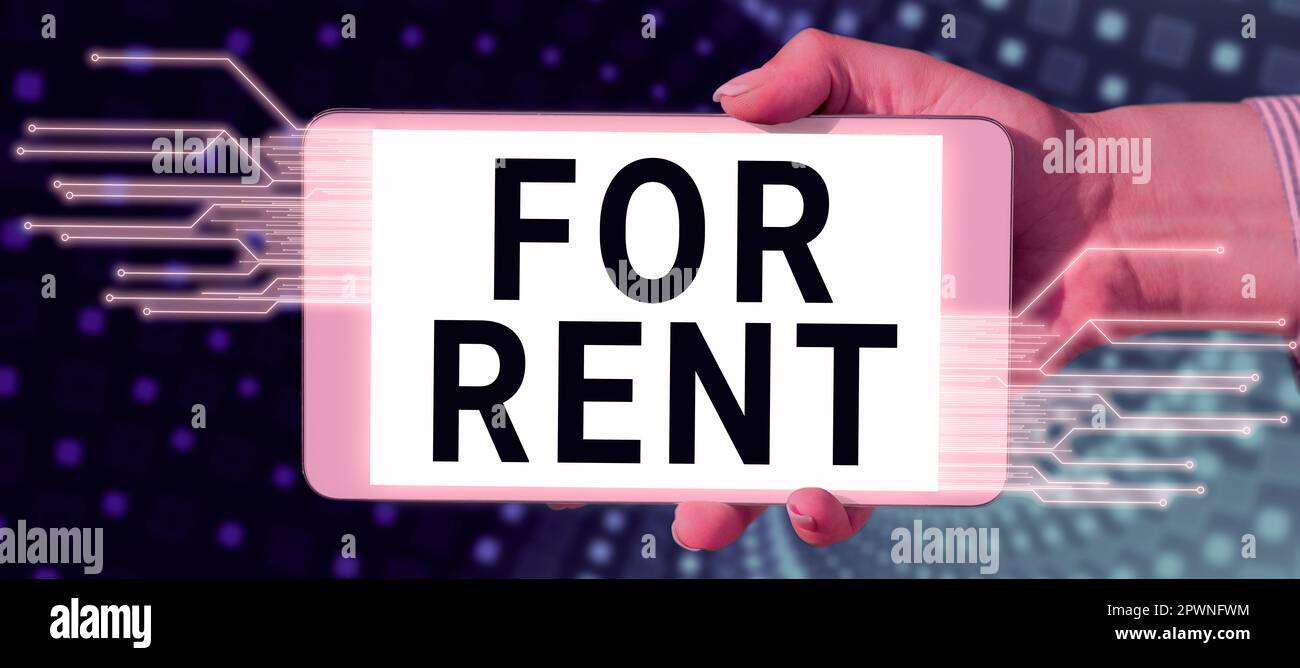 Text caption presenting For Rent, Word Written on when you make ...