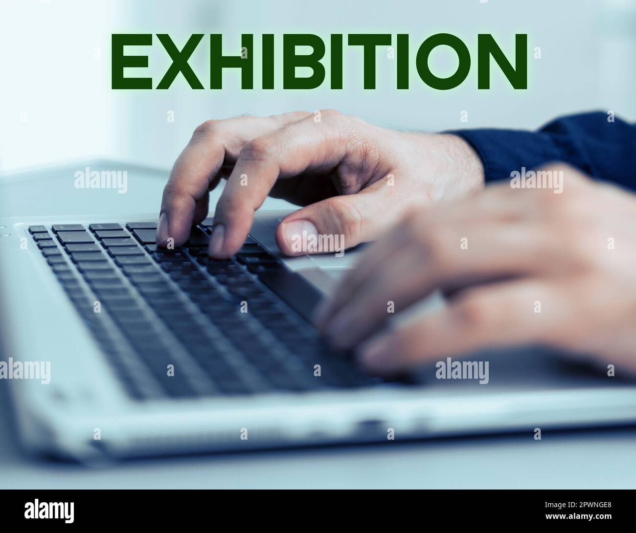 Writing displaying text Exhibition, Word for and act of exposing ...