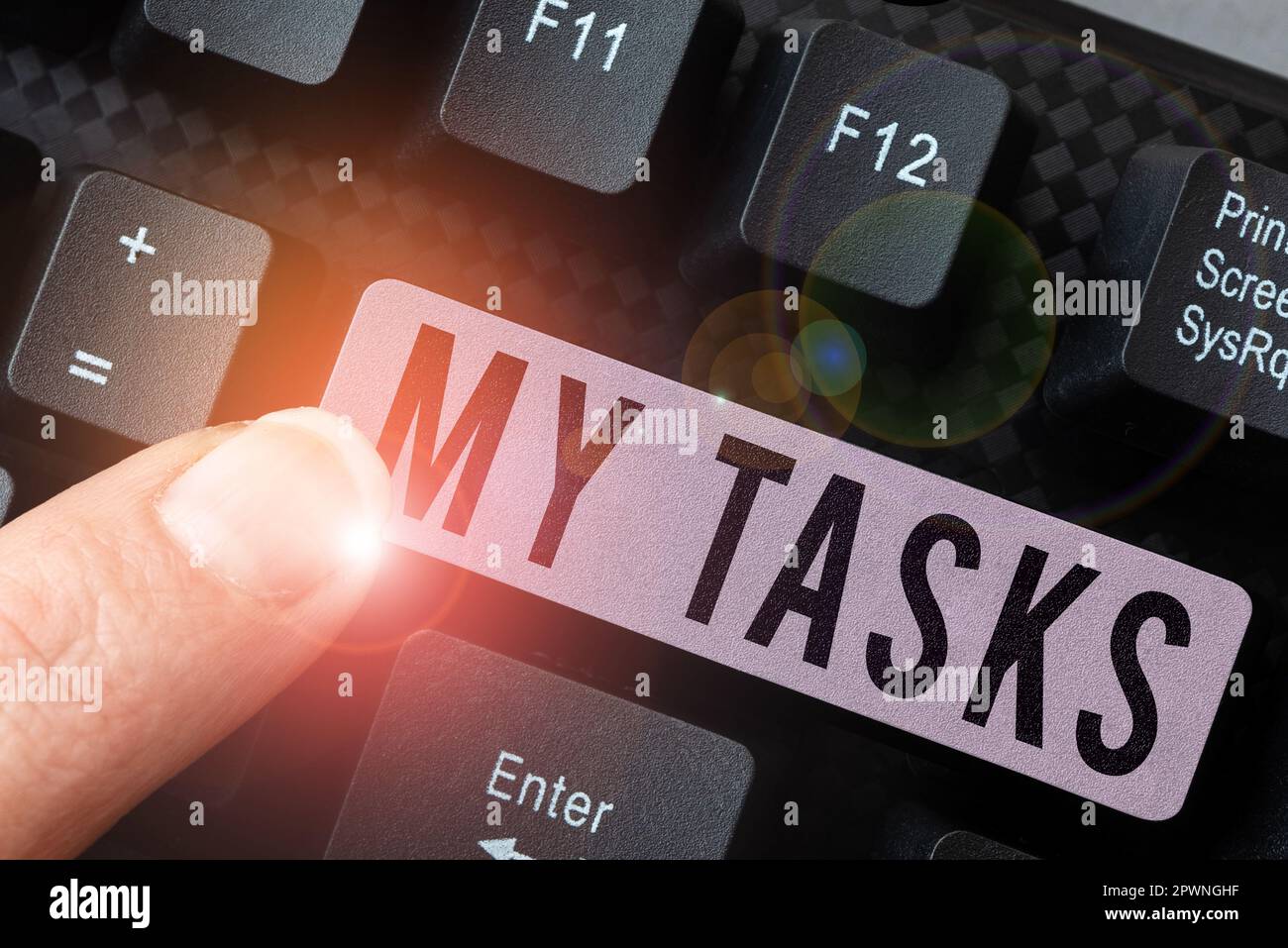 Handwriting text My Tasks, Business concept assigned piece of work ...