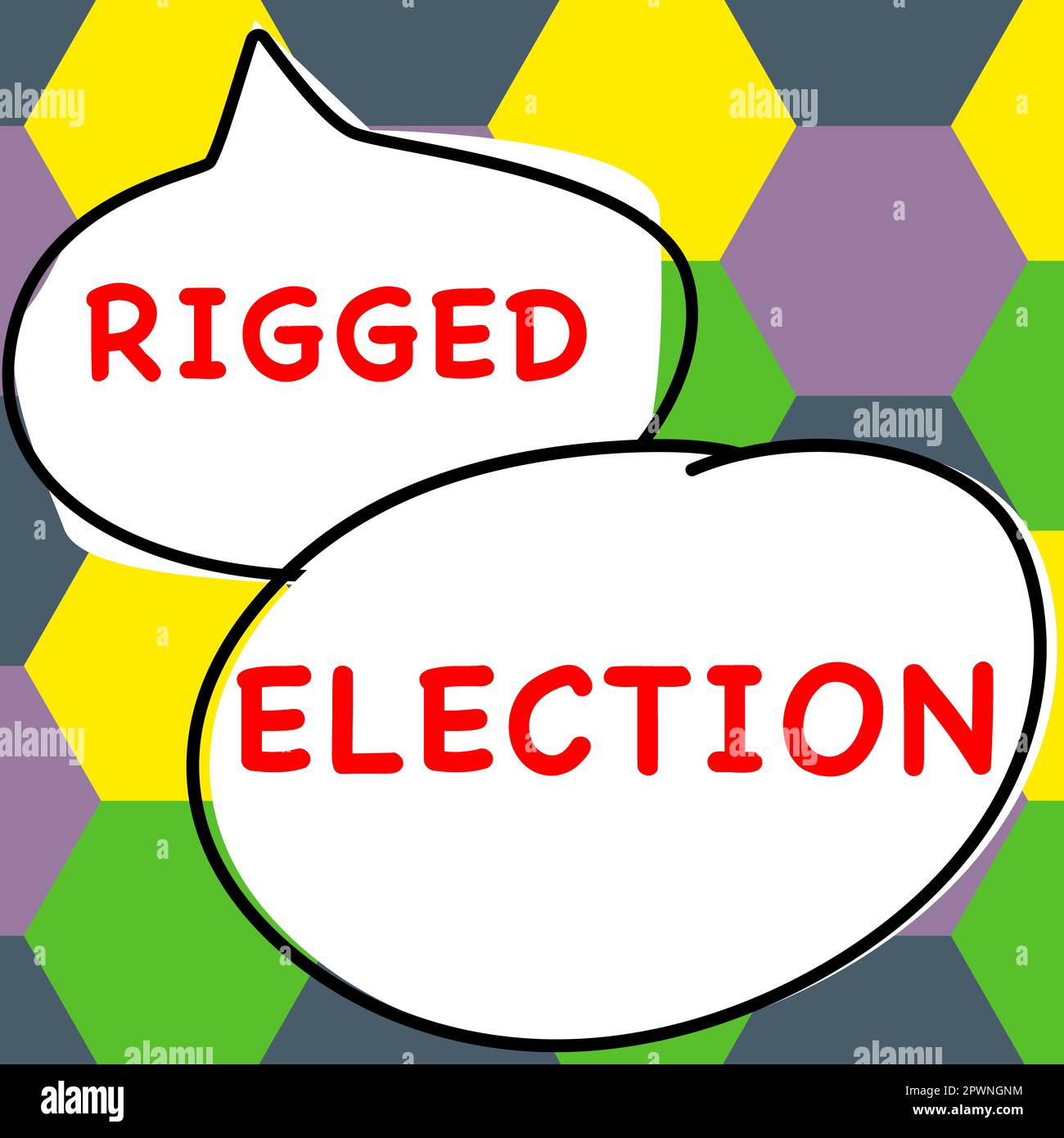 Handwriting text Rigged Election, Word for Manage drilling operations ...