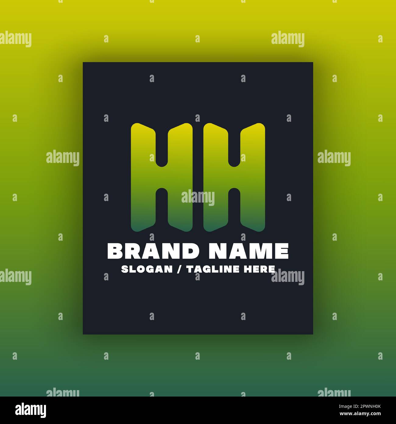 Letter HH logo design template. Editable, resizable, vector ...