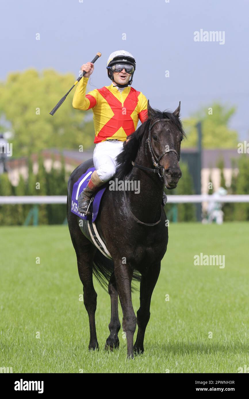 Kyoto, Japan. 30th Apr, 2023. Justin Palace and jockey Christophe ...