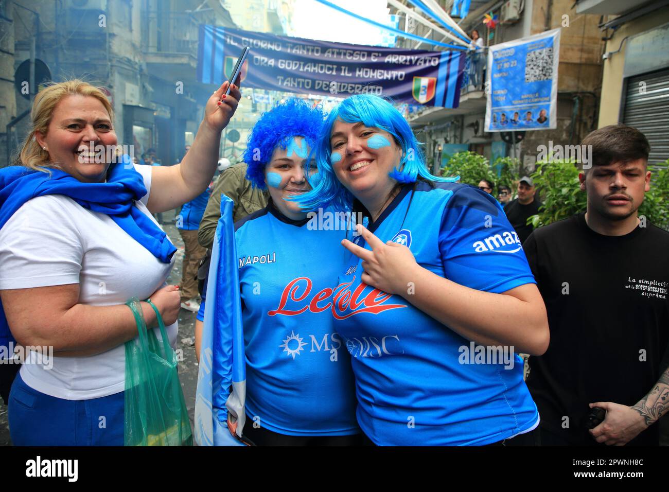 Naples, Italy - April 30, 2023: In the football match between Napoli ...