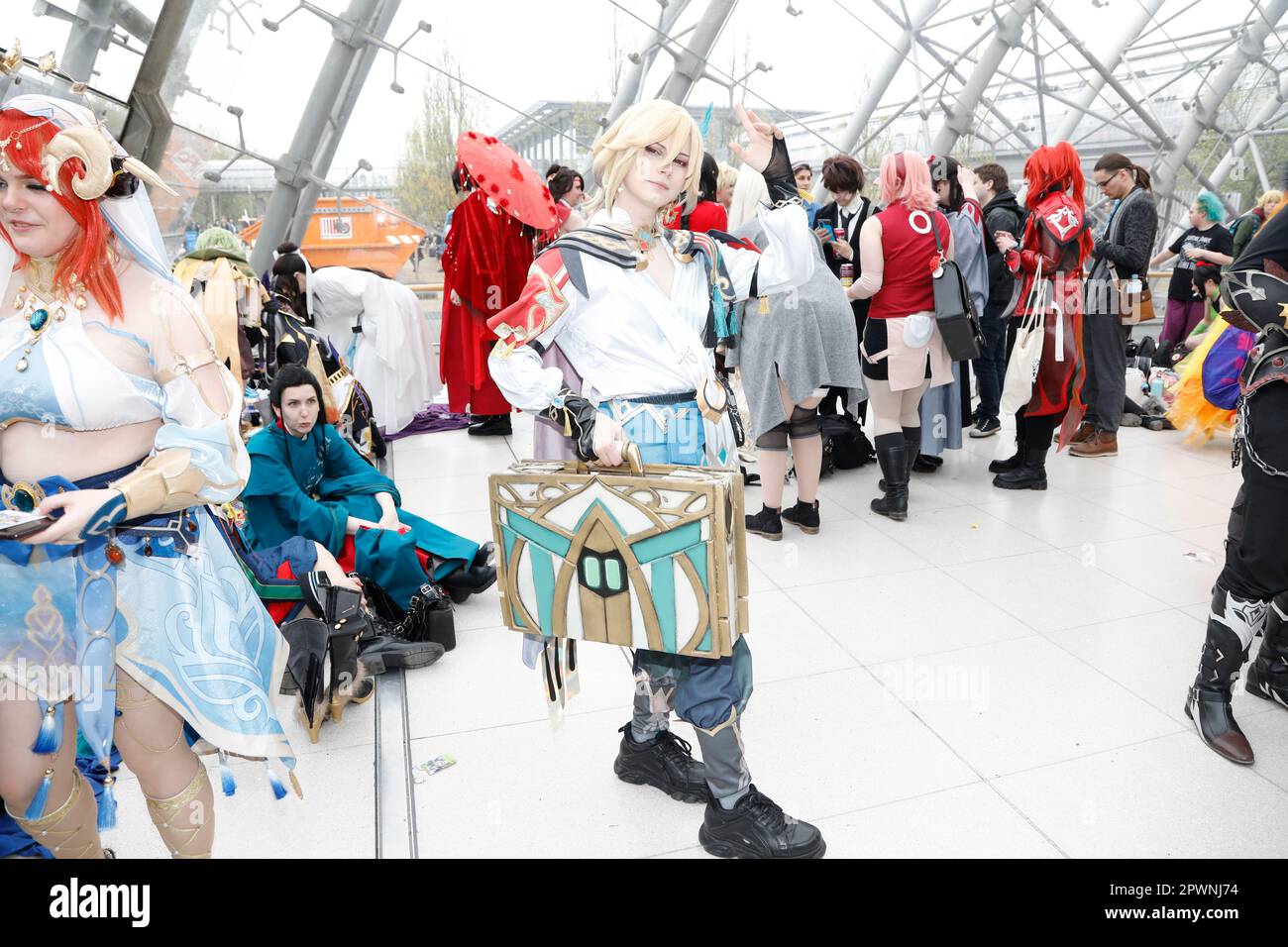 Cosplayer bei der Manga-Comic-Con auf der Leipziger Buchmesse 2023 ...