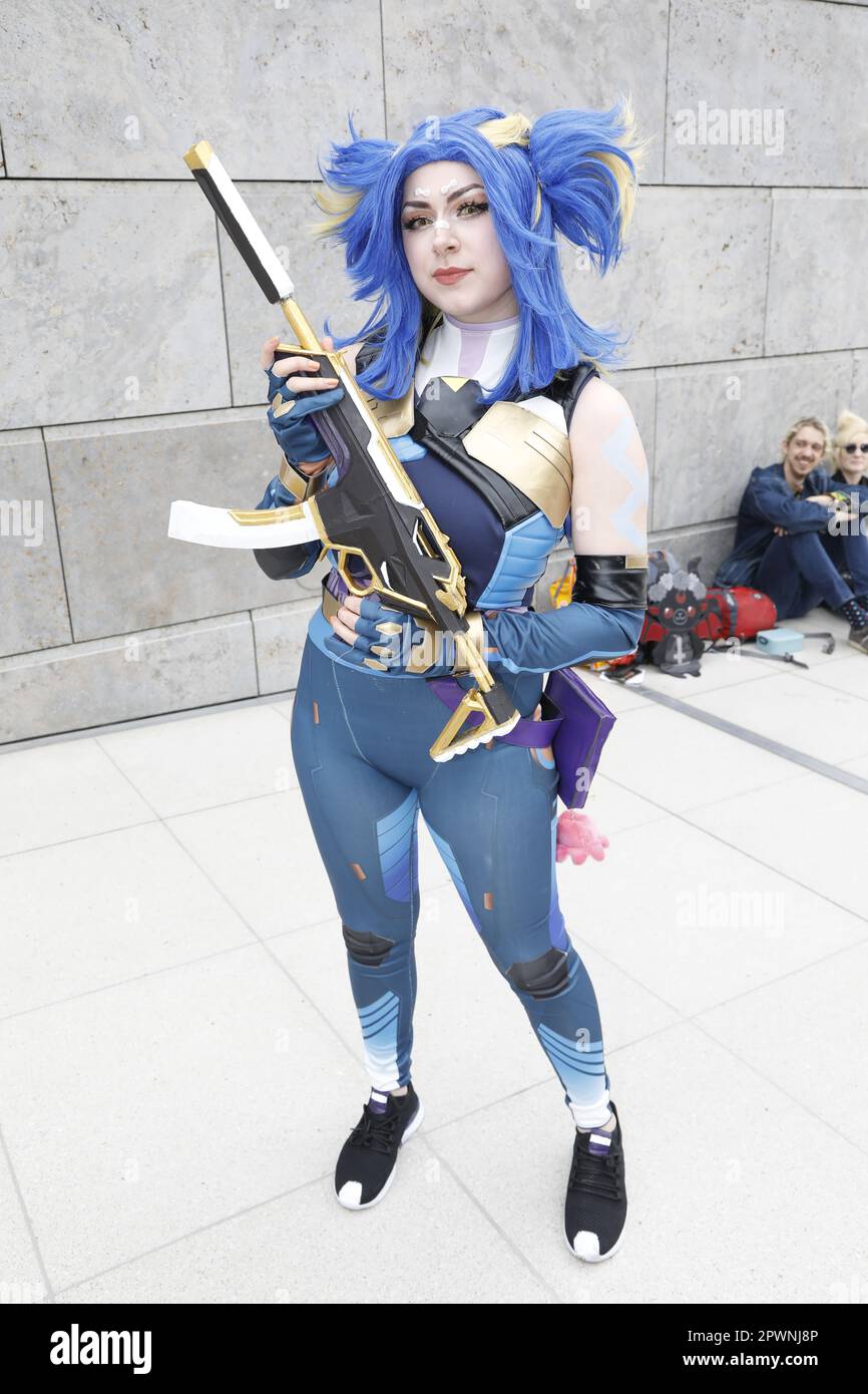 Cosplayer bei der Manga-Comic-Con auf der Leipziger Buchmesse 2023 ...