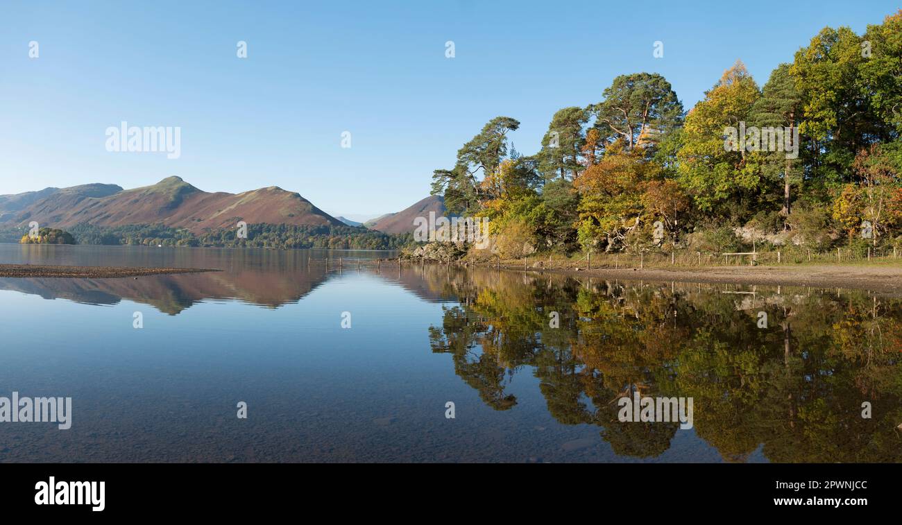 Friars Crag, Derwentwater, Keswick, English Lake District Stock Photo ...