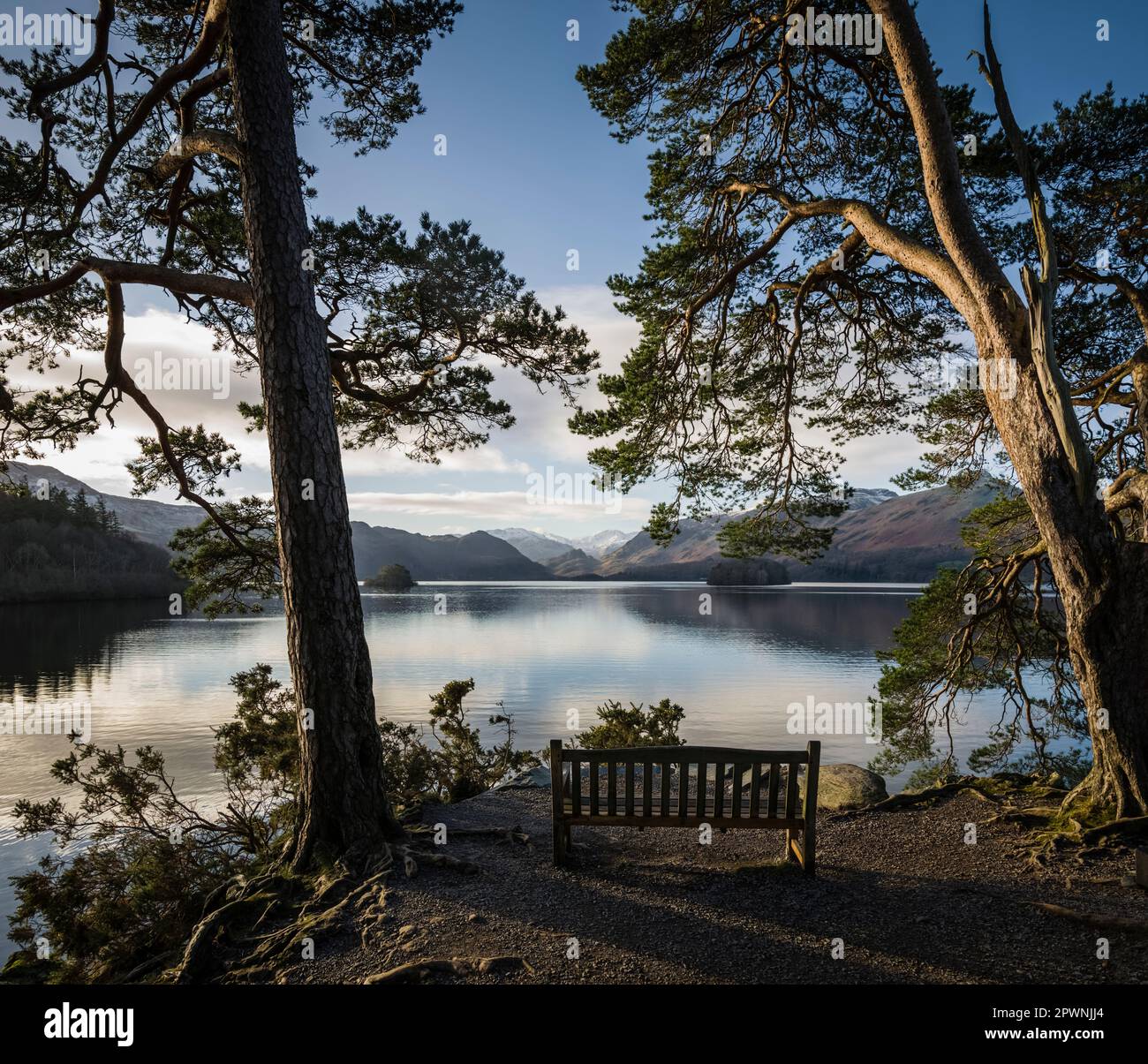 Friars Crag, Derwentwater, Keswick, English Lake District Stock Photo ...