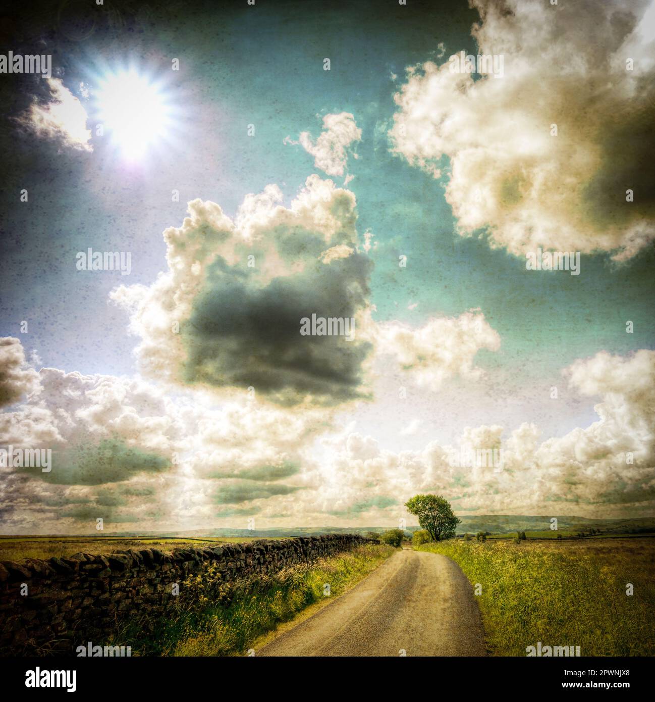 Take the high road on the Bowland Fells, Lancashire, UK Stock Photo - Alamy