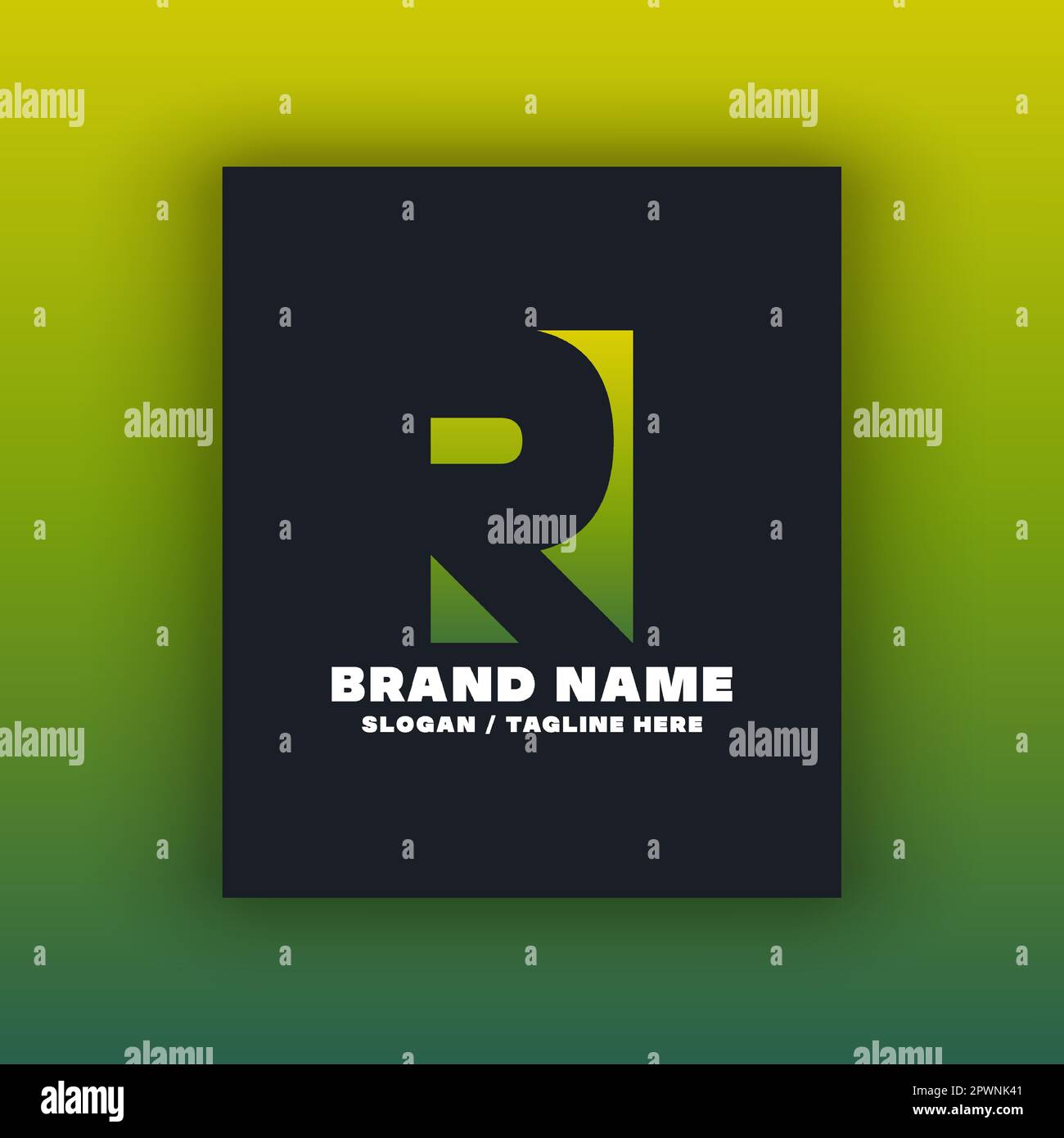 Simple letter R logo design template. Editable, resizable, vector ...