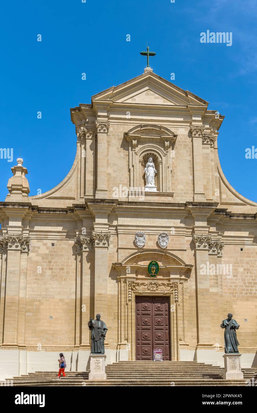 Malta, Gozo, Rabat or Victoria: Baroque Cathedral of the Assumption of ...
