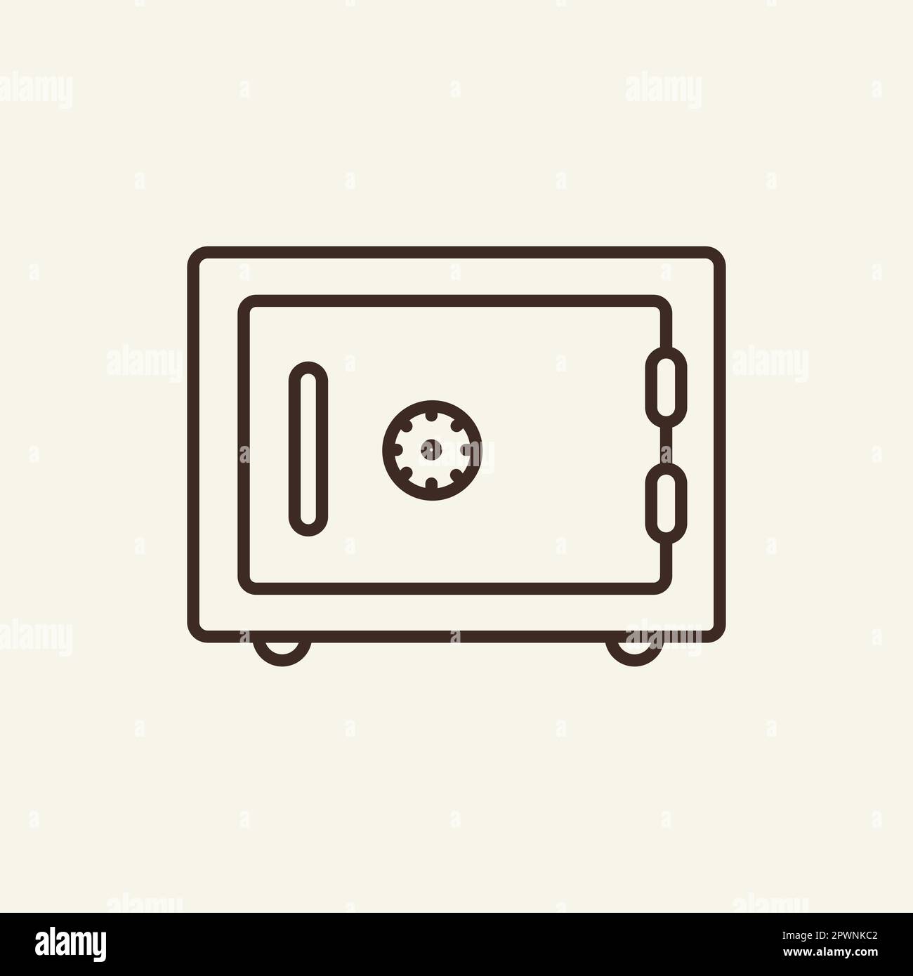 Safe line icon Stock Vector Image & Art - Alamy