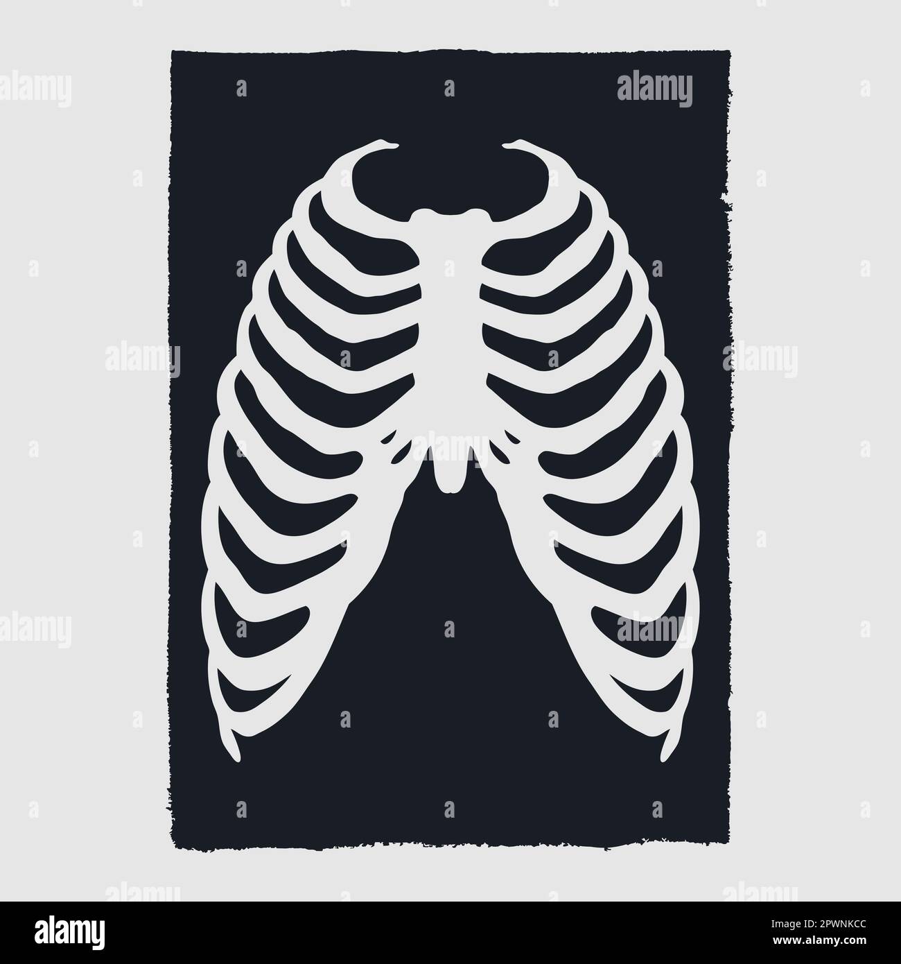 Skull and bone poster design. Editable, resizable, EPS 10, vector ...