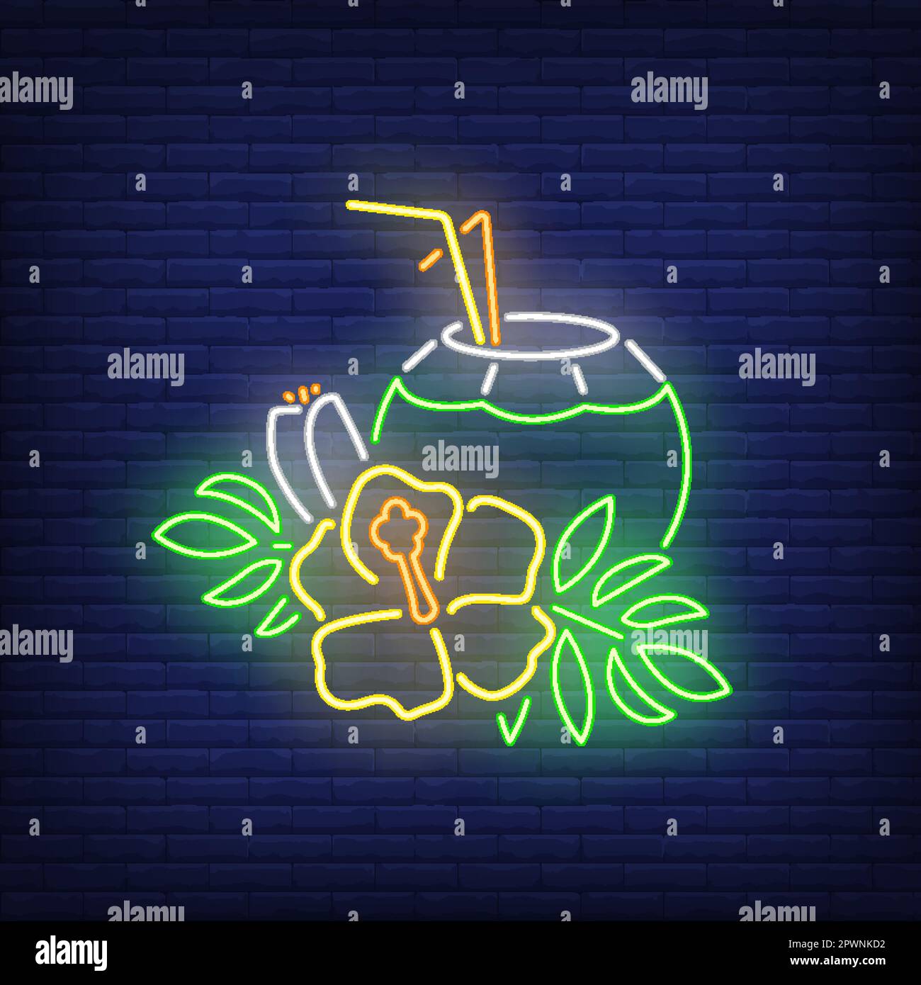 Shell neon sign Stock Vector Images - Alamy