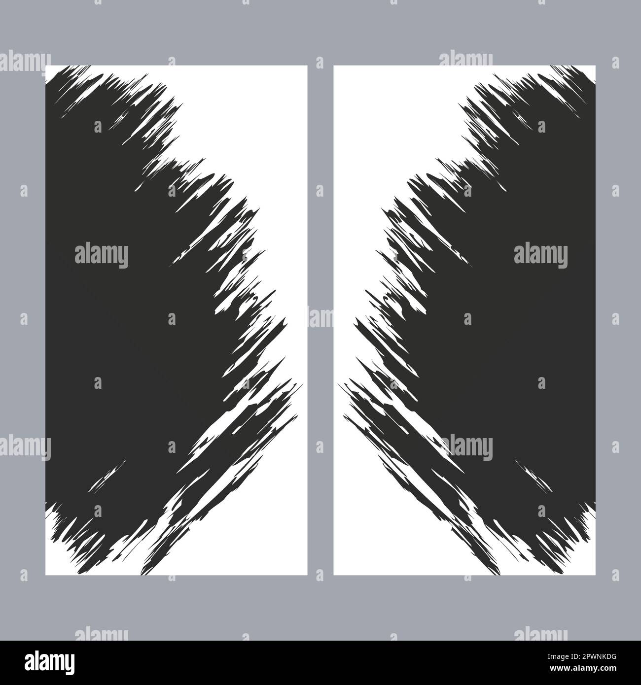 Abstract black and white banner template. Editable, resizable, EPS 10 ...