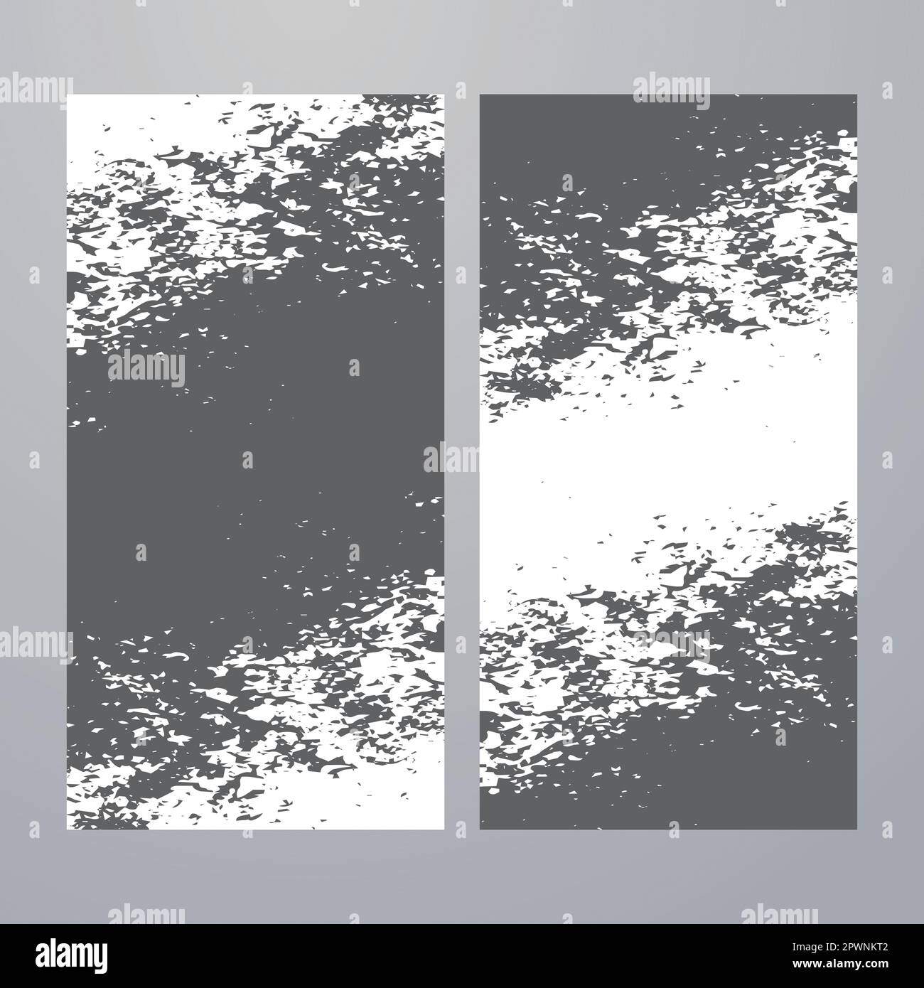 Abstract black and white banner template. Editable, resizable, EPS 10 ...