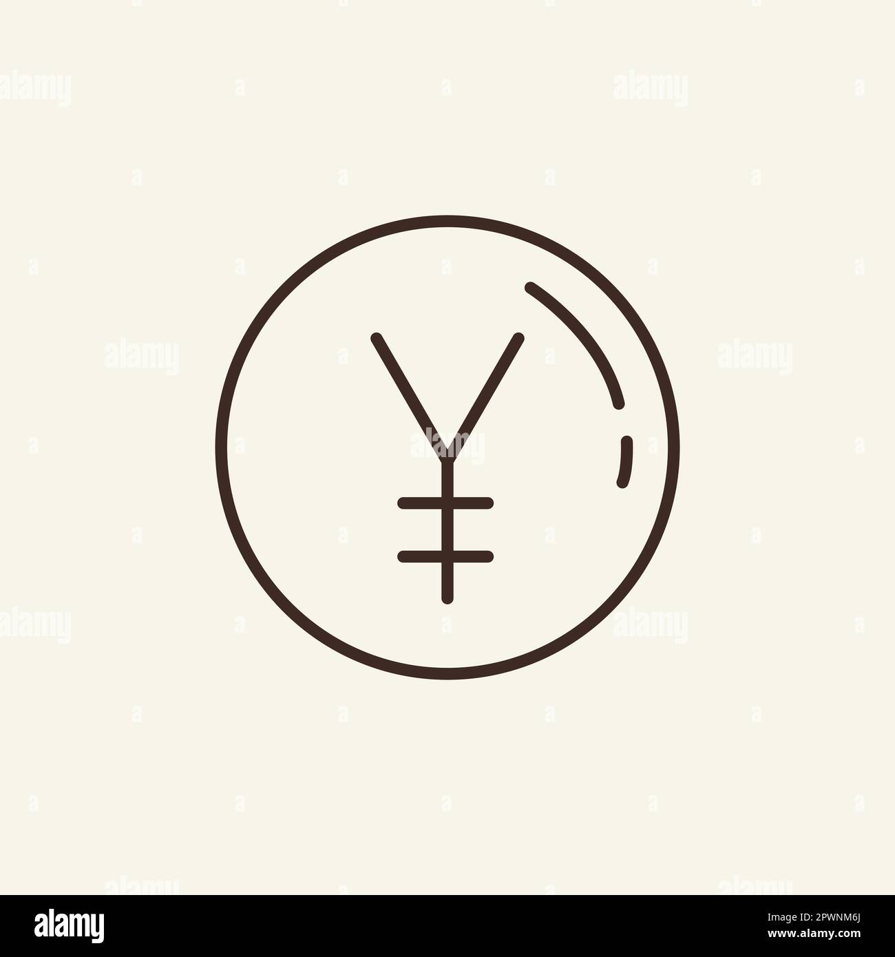 Yen circle logo hi-res stock photography and images - Alamy