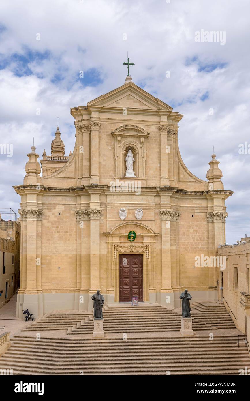 Malta, Gozo, Rabat or Victoria: Baroque Cathedral of the Assumption of ...