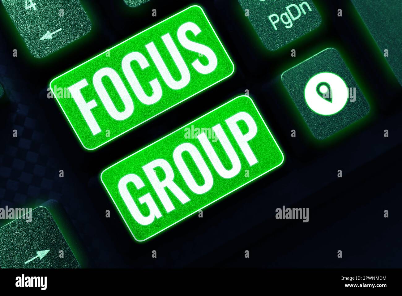 Conceptual display Focus Group, Business showcase group of people ...