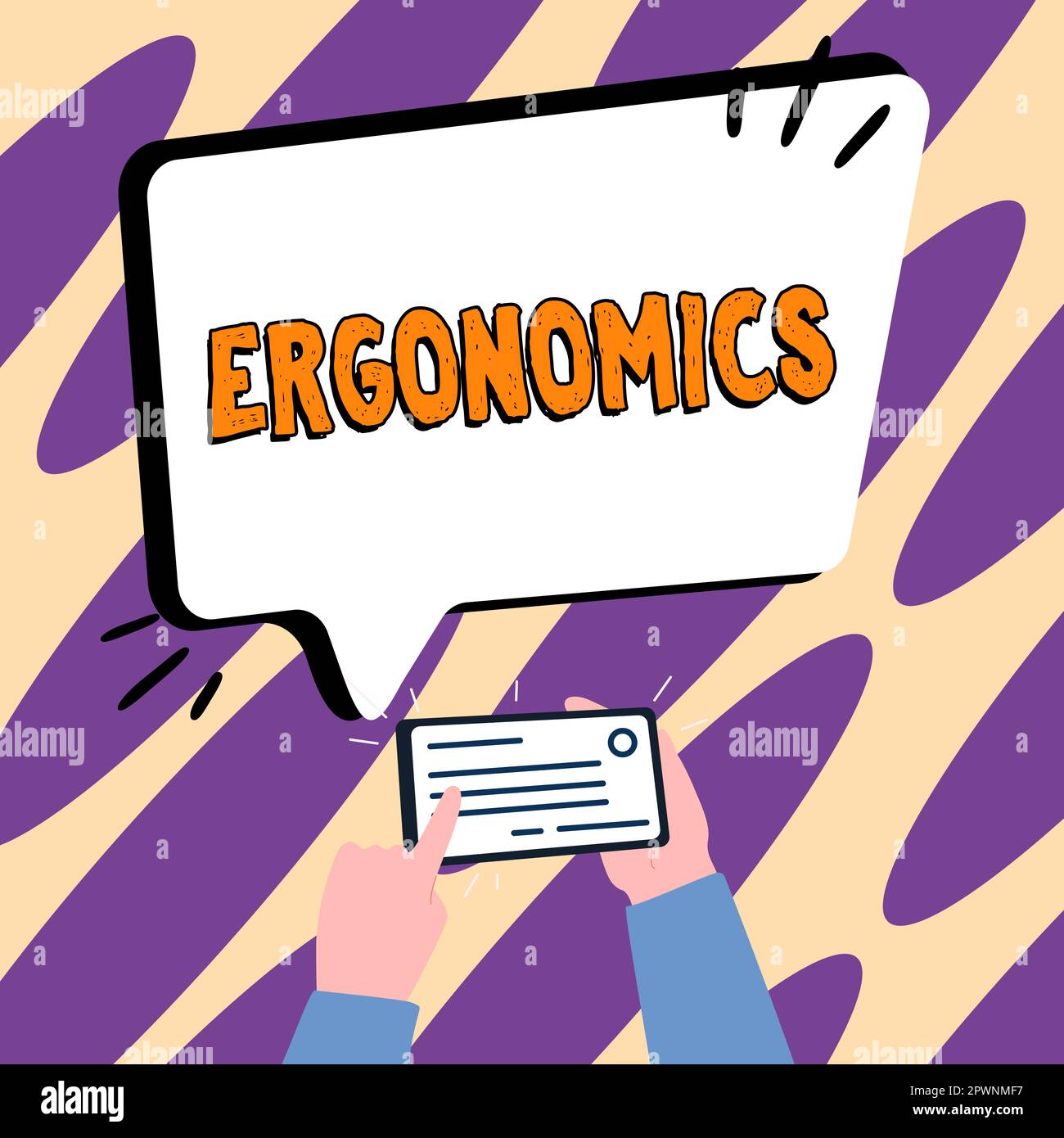 Hand writing sign Ergonomics, Business idea fitting or designing a ...