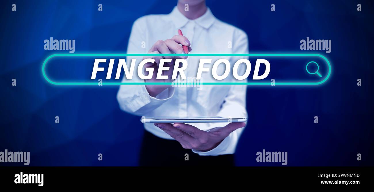 Conceptual display Finger Food, Business overview products and ...