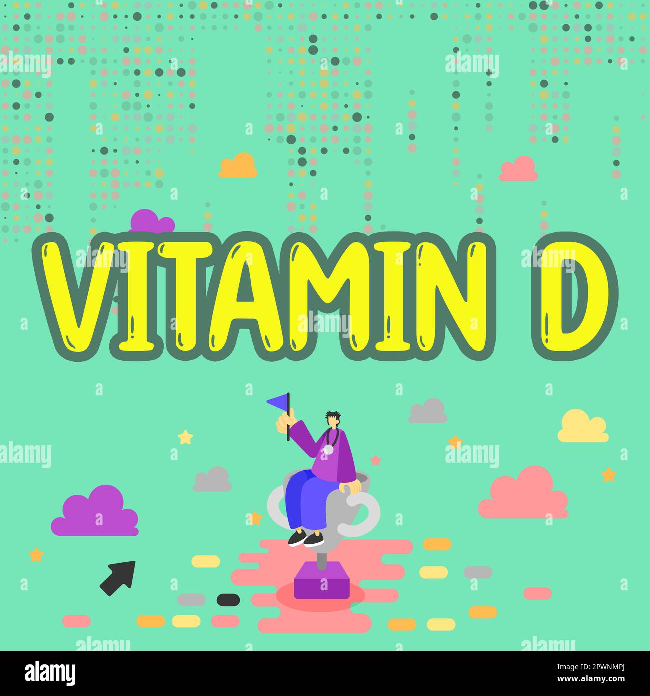 Conceptual caption Vitamin D, Concept meaning Nutrient responsible for ...