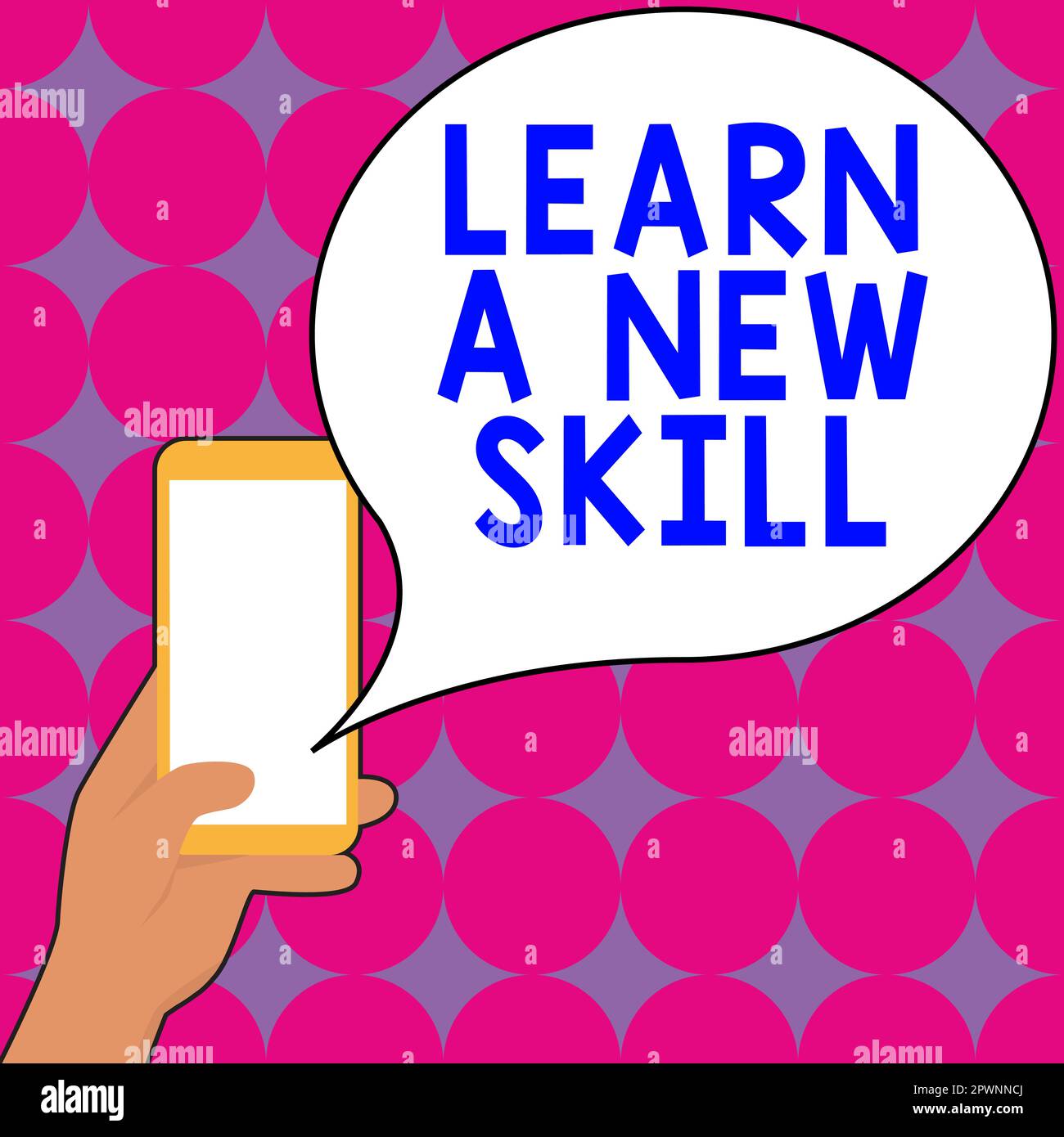 Conceptual display Learn A New Skill, Word Written on acquisition knowledge through study ...