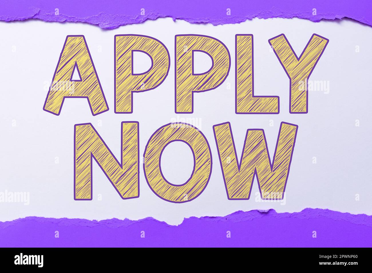 Text caption presenting Apply Now, Concept meaning An act of a person ...