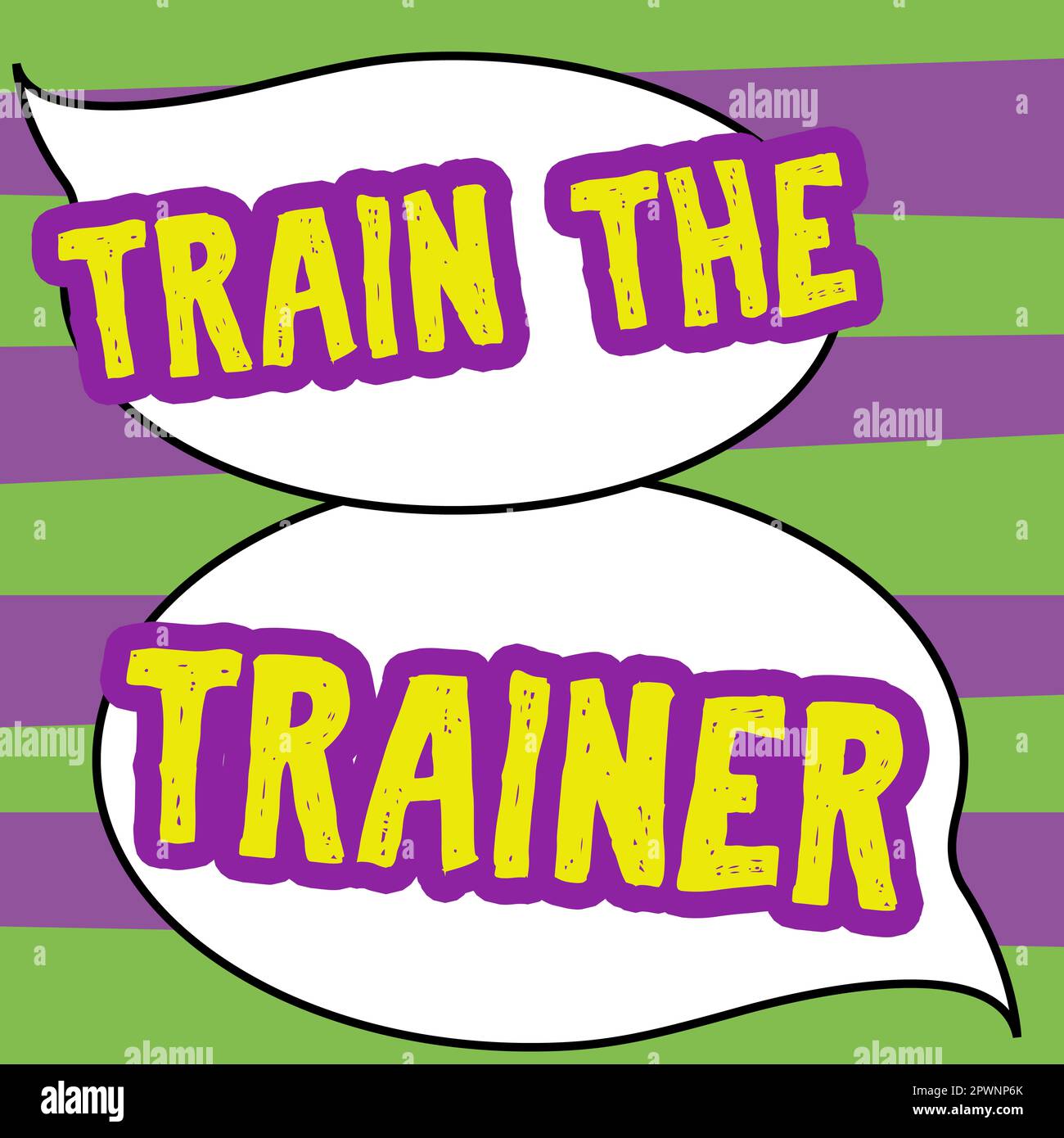 Conceptual caption Train The Trainer, Word Written on identified to ...