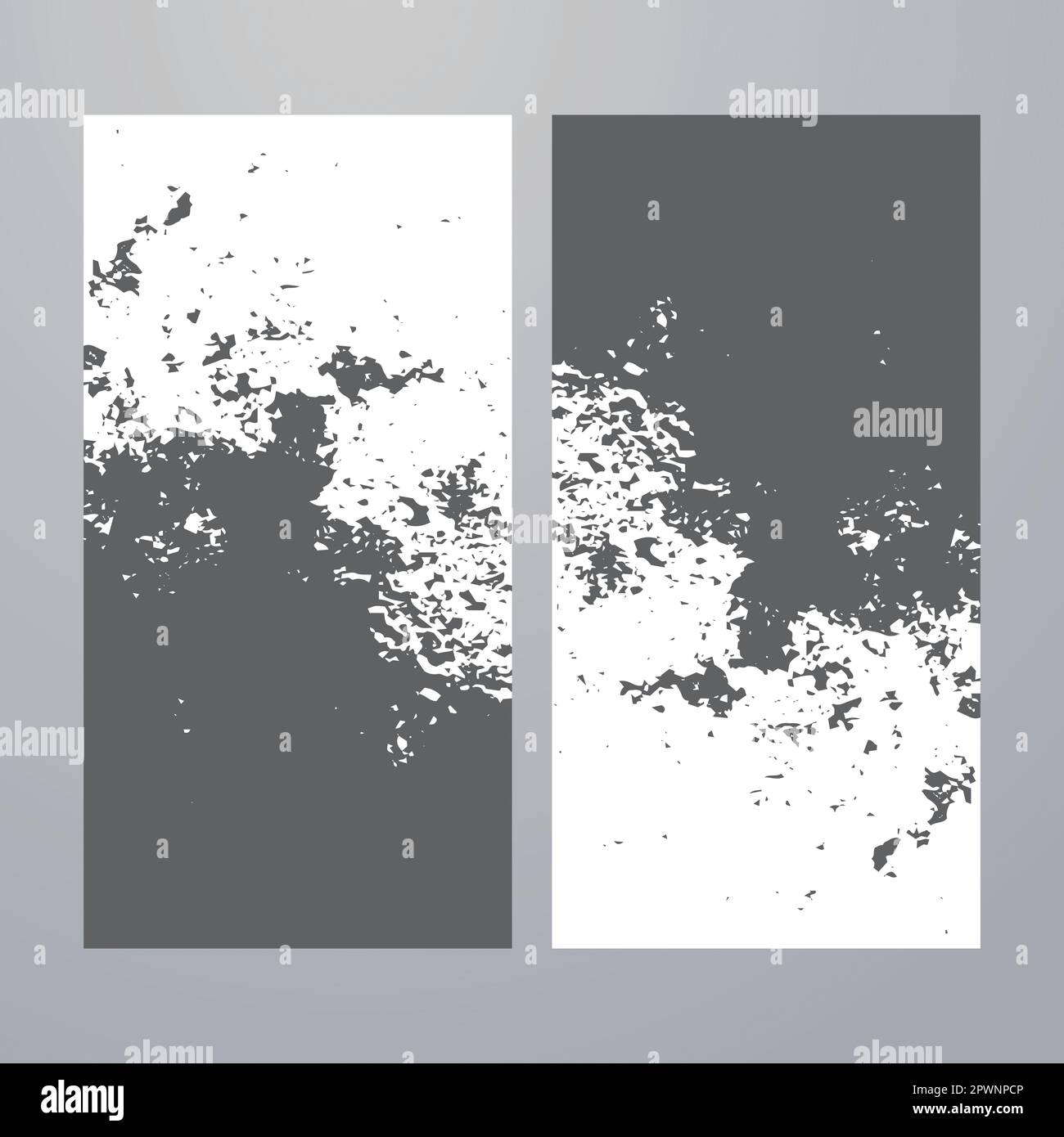 Abstract black and white banner template. Editable, resizable, EPS 10 ...