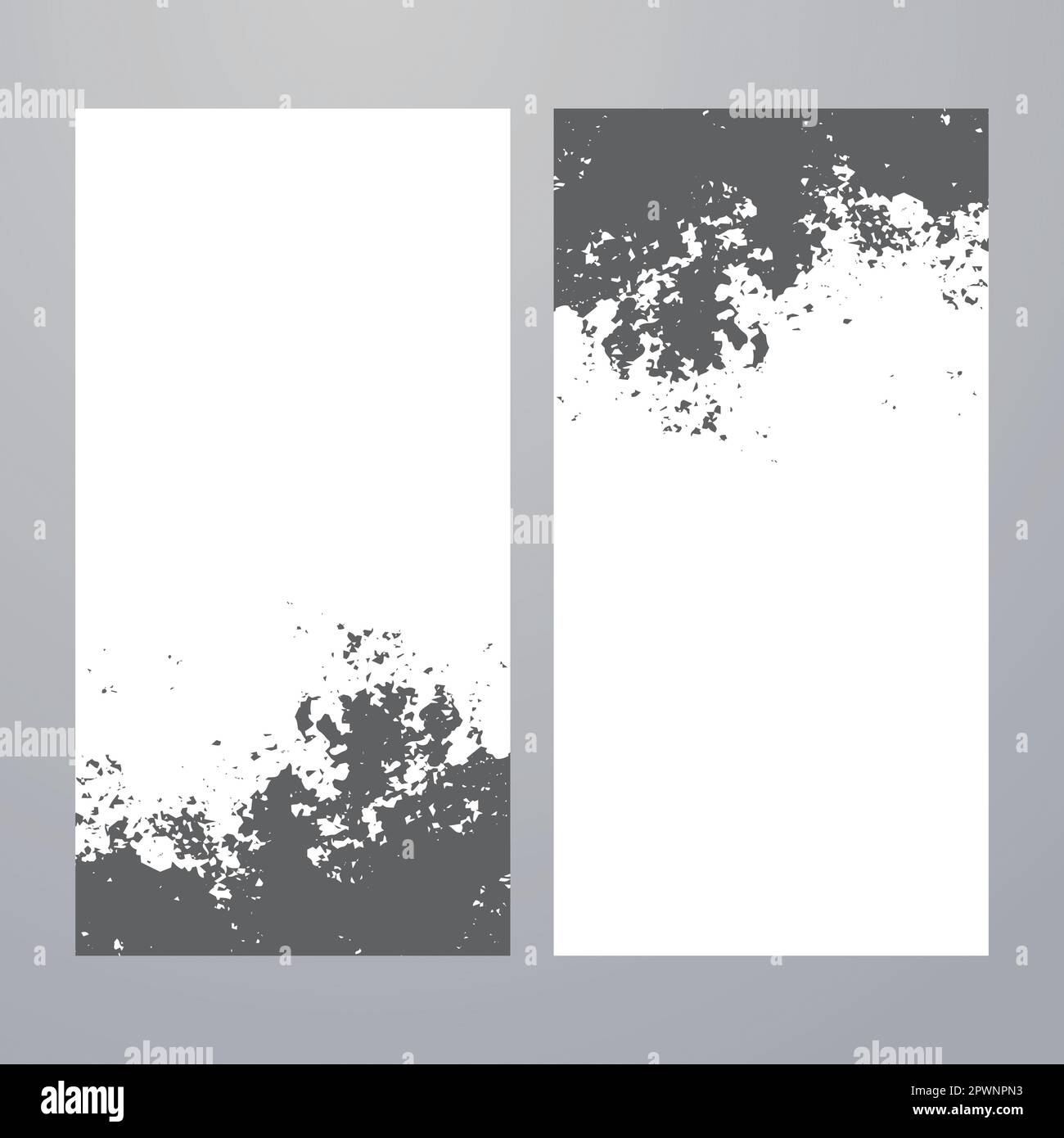 Abstract black and white banner template. Editable, resizable, EPS 10 ...