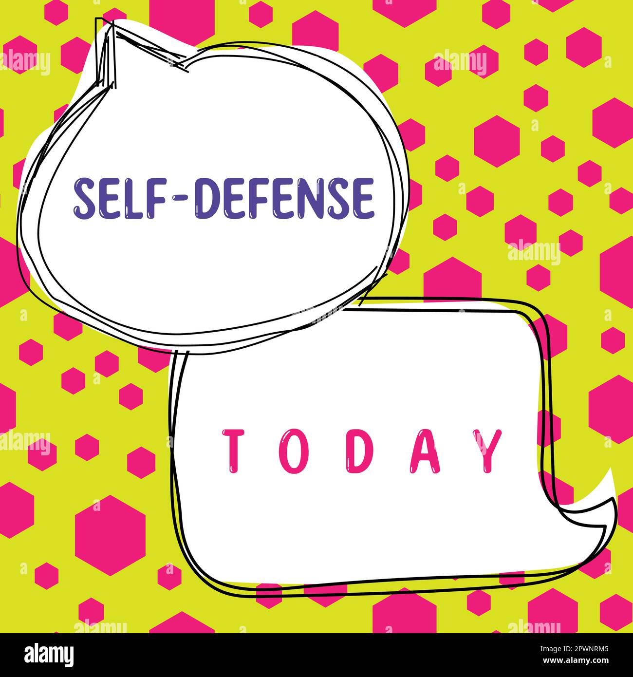 Conceptual caption Self Defense, Business idea the act of defending one ...