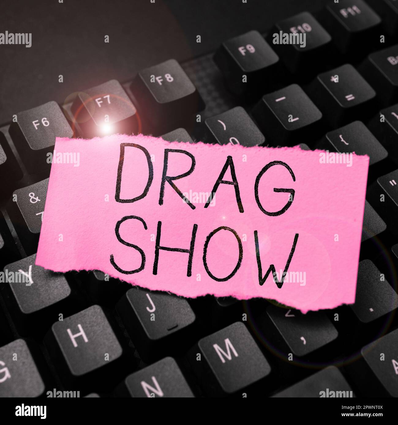 Writing displaying text Drag Show, Conceptual photo competitive event ...