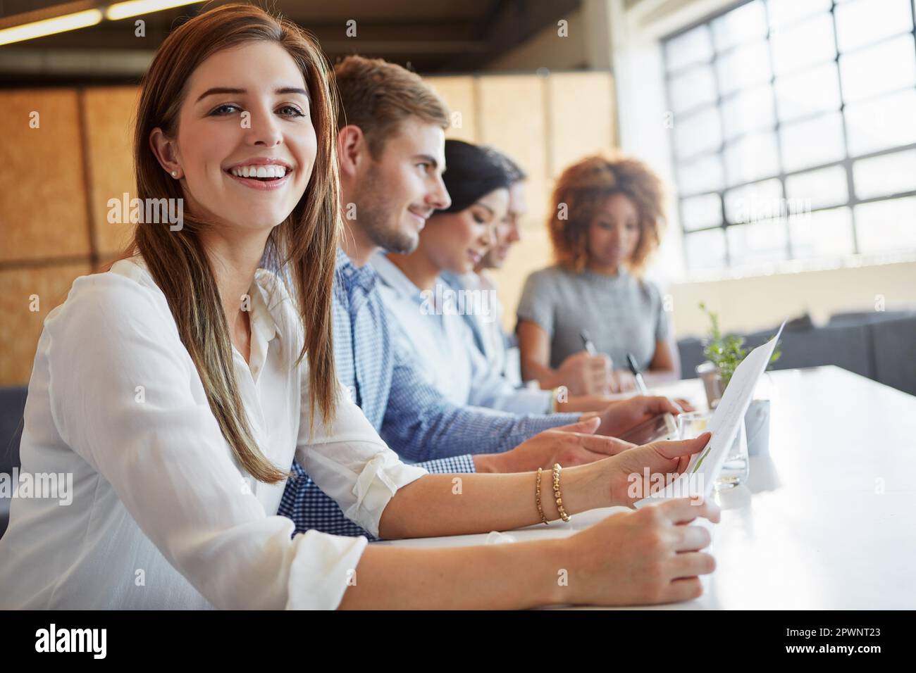 I love my team. Cropped portrait of a young businesswoman working in ...