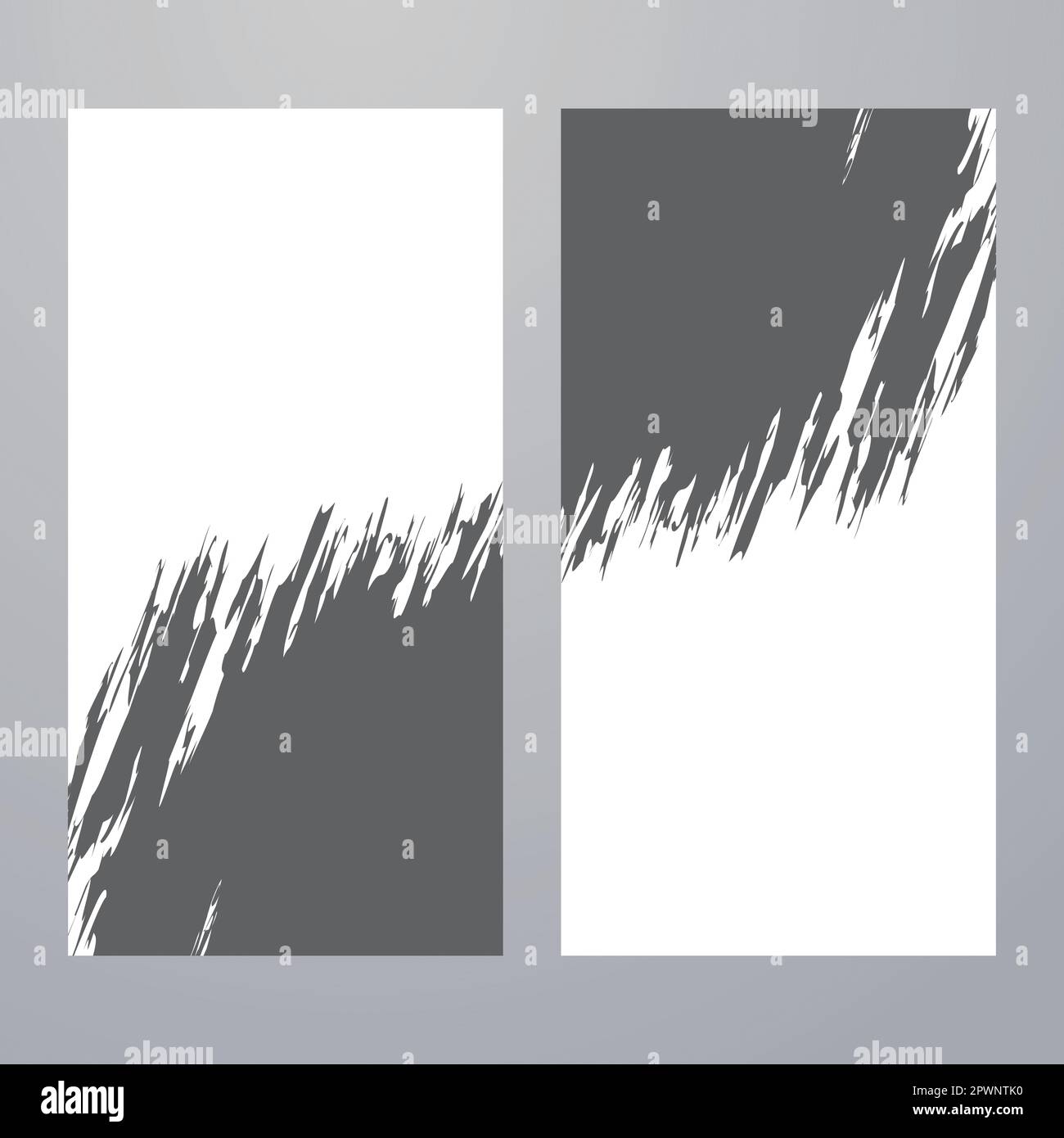 Abstract black and white banner template. Editable, resizable, EPS 10 ...