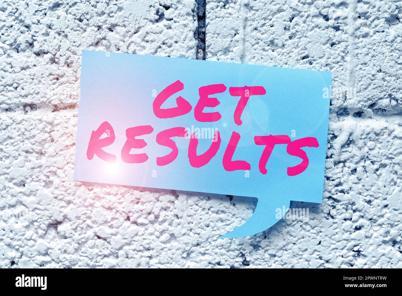 Text caption presenting Get Results, Business concept to proceed or ...