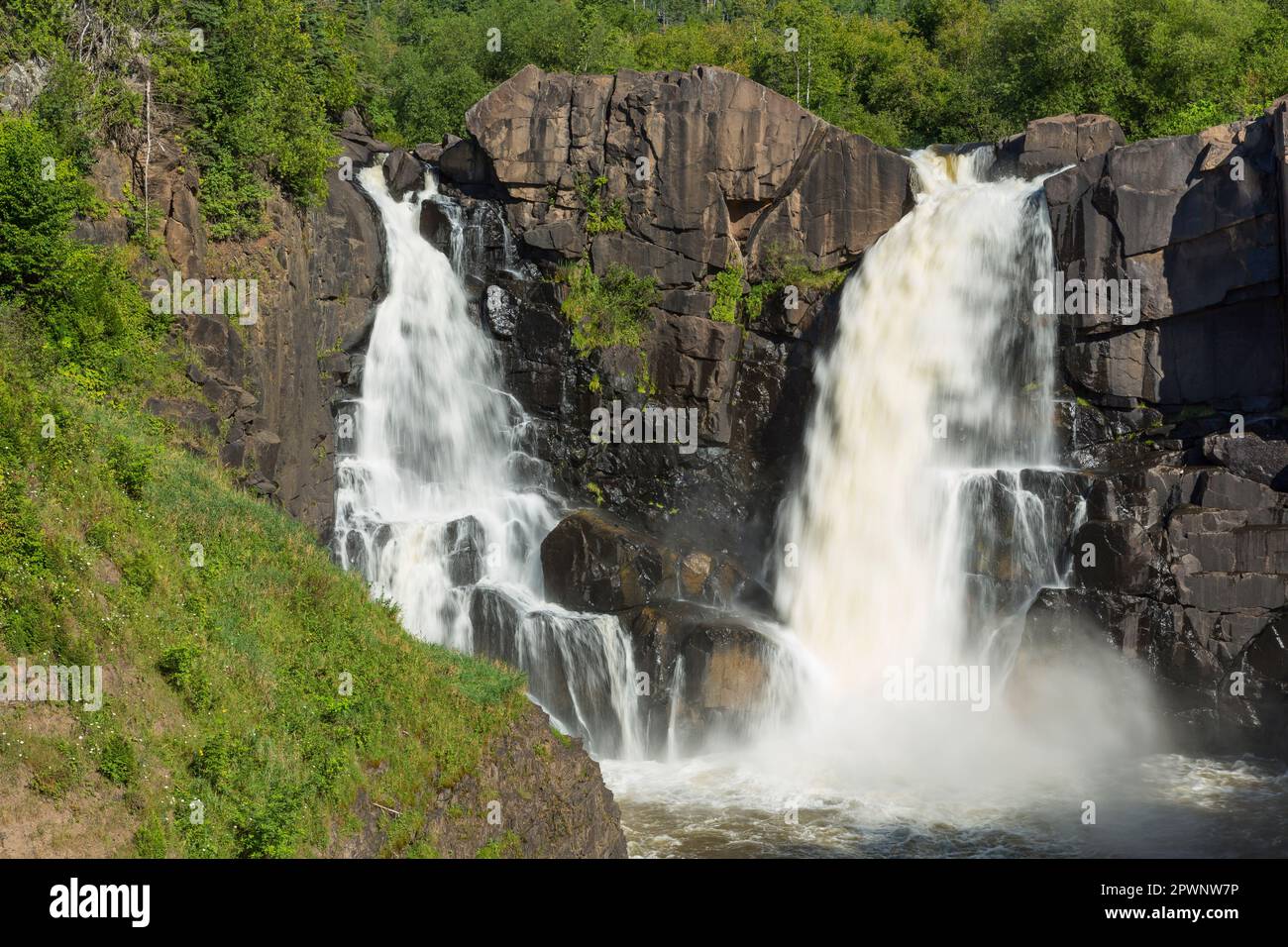 Pigeon River High Falls Waterfall Stock Photo - Alamy