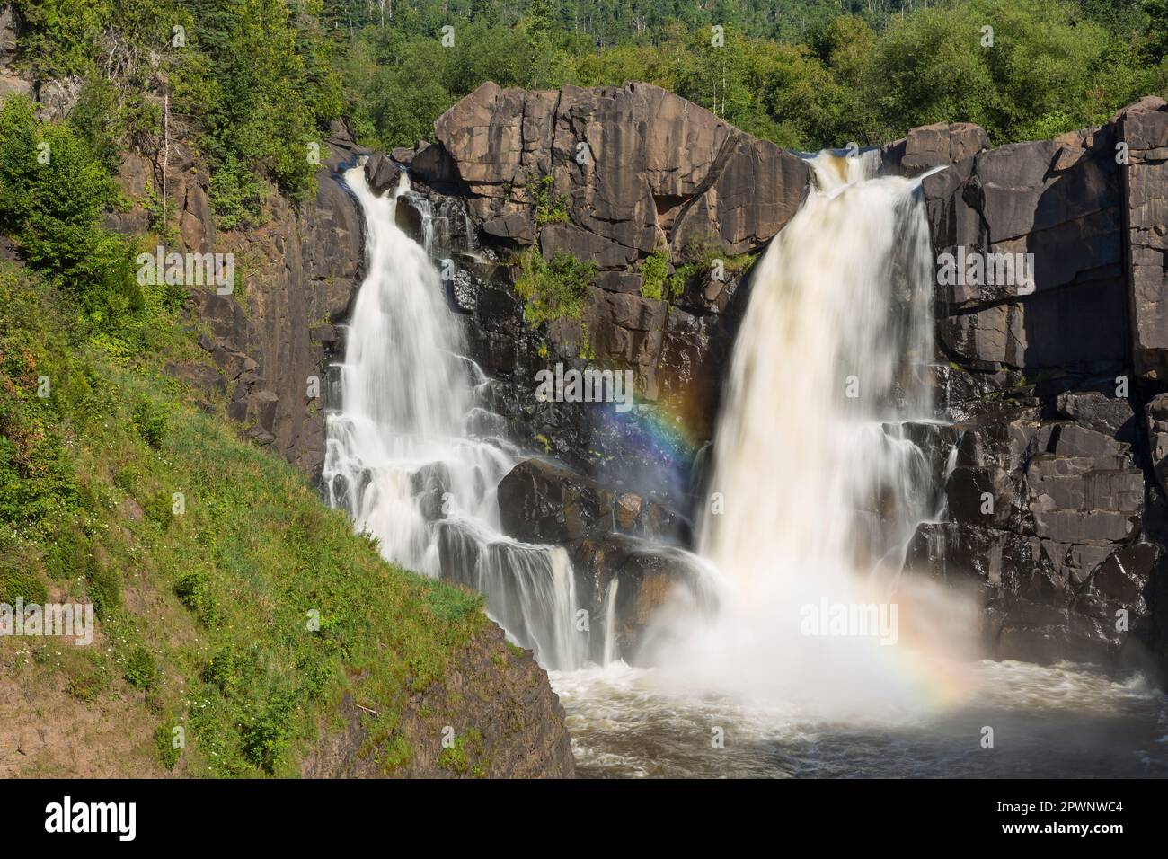 Pigeon River High Falls Waterfall Stock Photo - Alamy