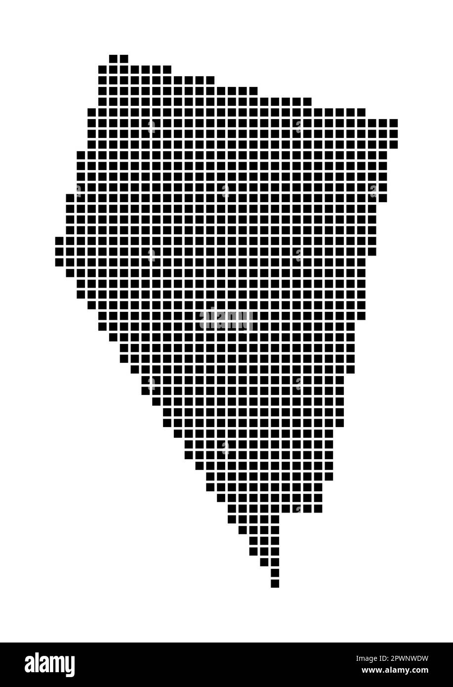 Nevada map. Map of Nevada in dotted style. Borders of the US state ...