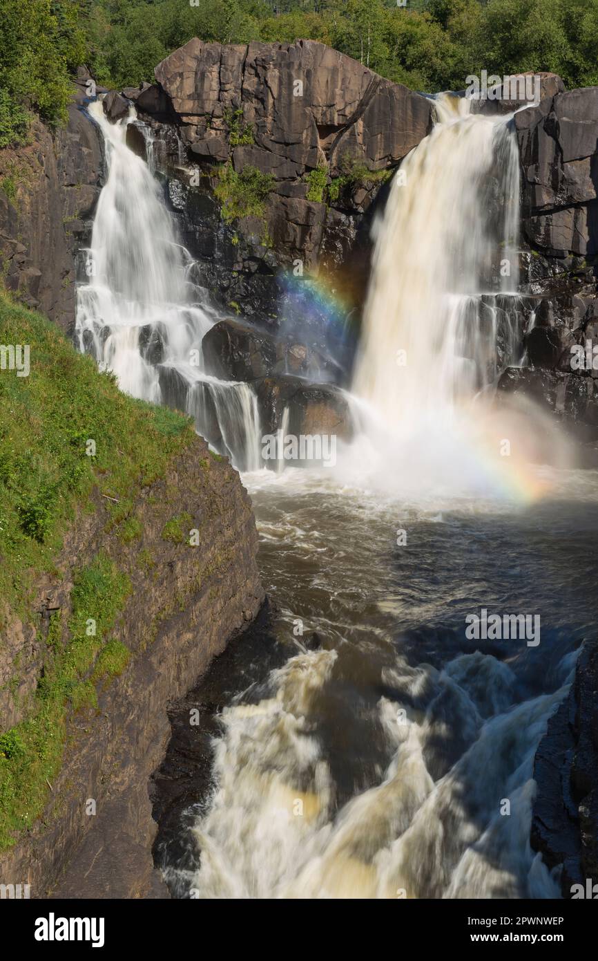 Pigeon River High Falls Waterfall Stock Photo - Alamy