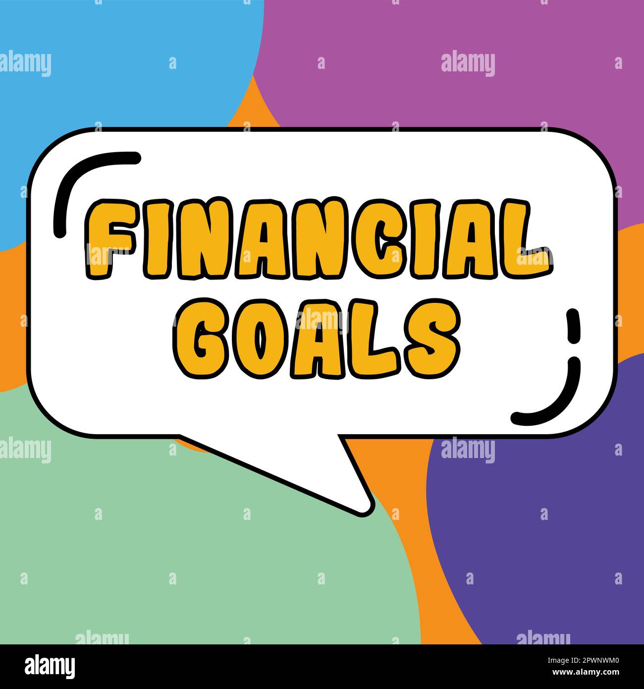 Inspiration showing sign Financial Goals, Business idea targets usually ...