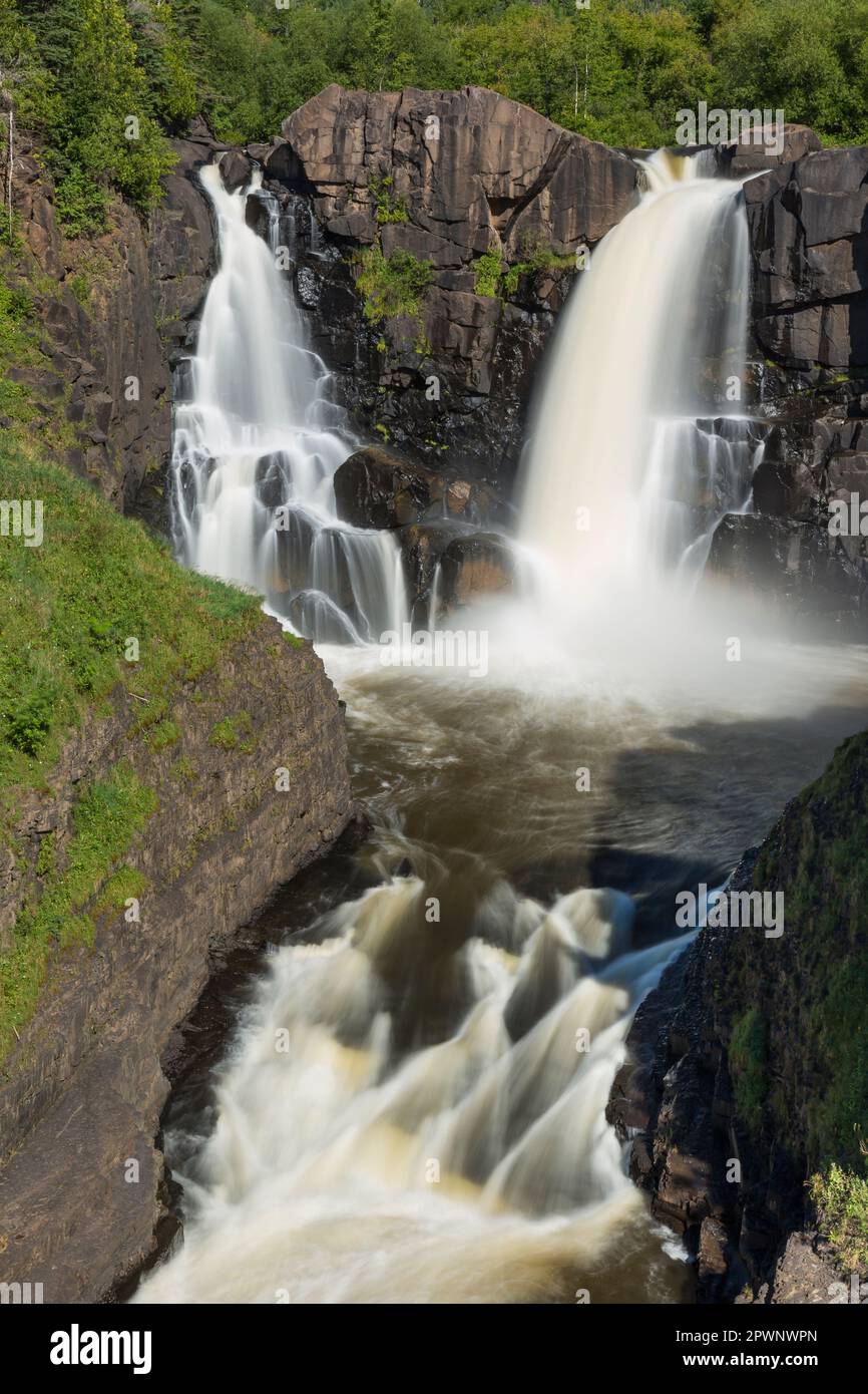 Pigeon River High Falls Waterfall Stock Photo - Alamy
