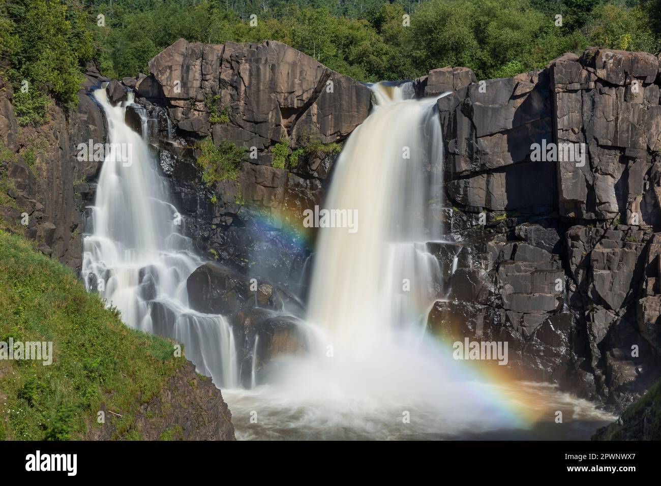 Pigeon River High Falls Waterfall Stock Photo - Alamy