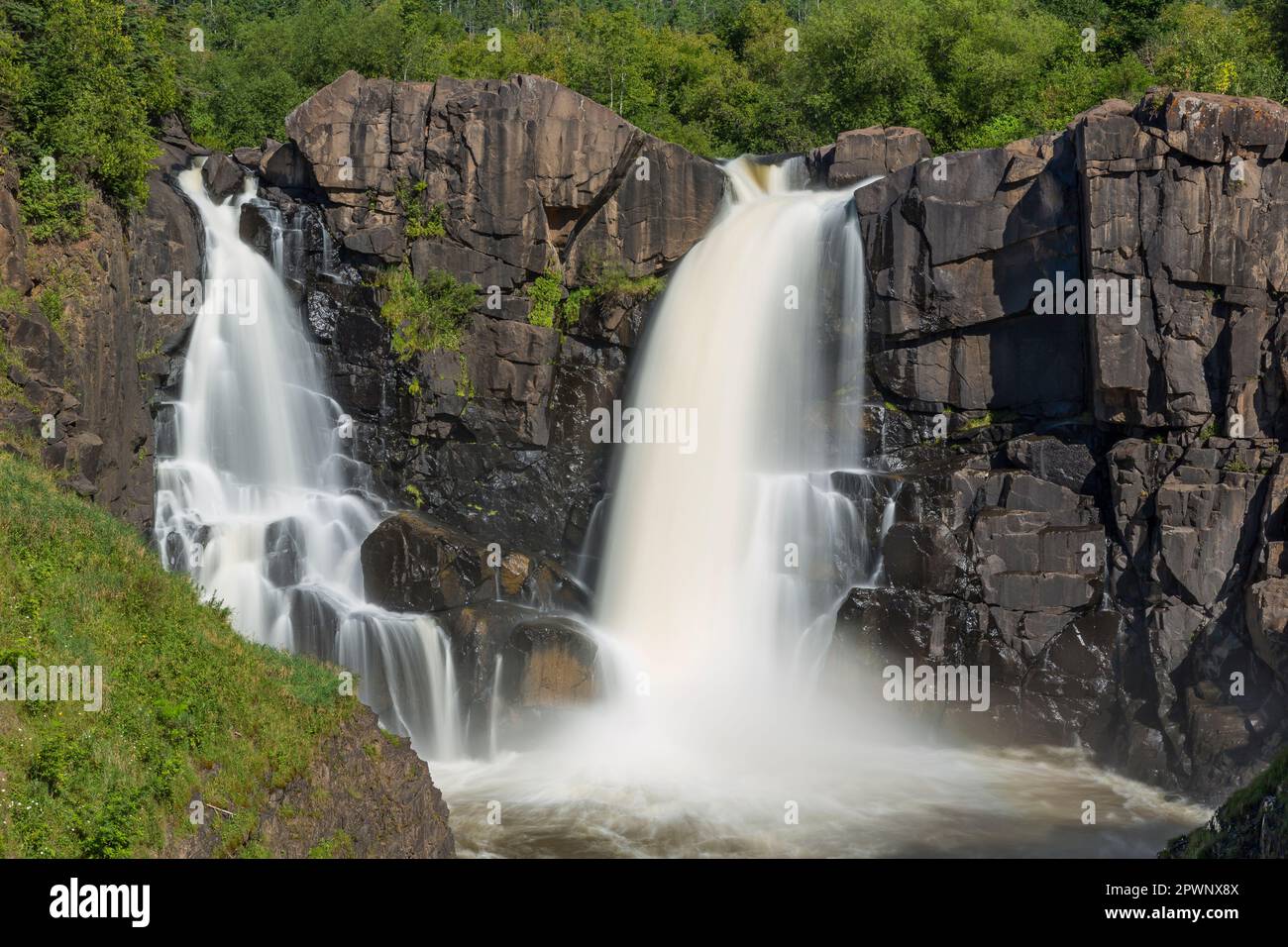 Pigeon River High Falls Waterfall Stock Photo - Alamy