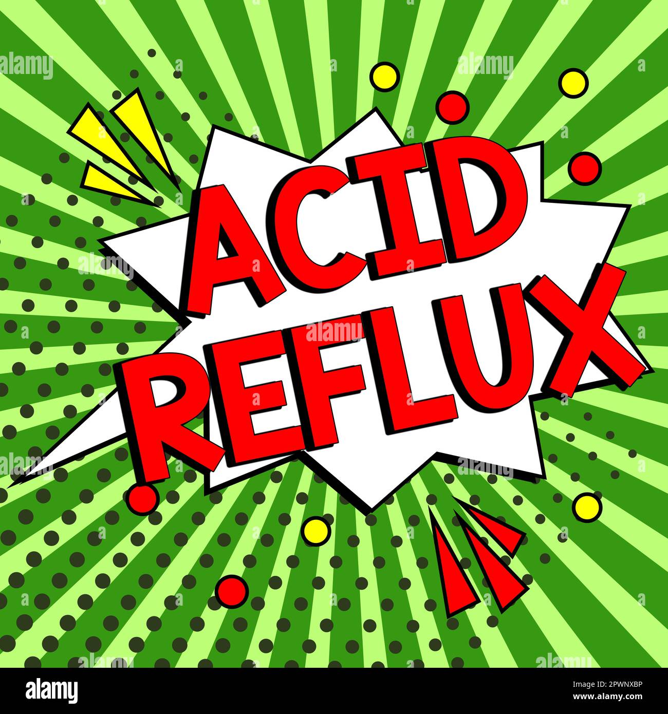 Sign displaying Acid Reflux, Concept meaning Condition where acid backs ...
