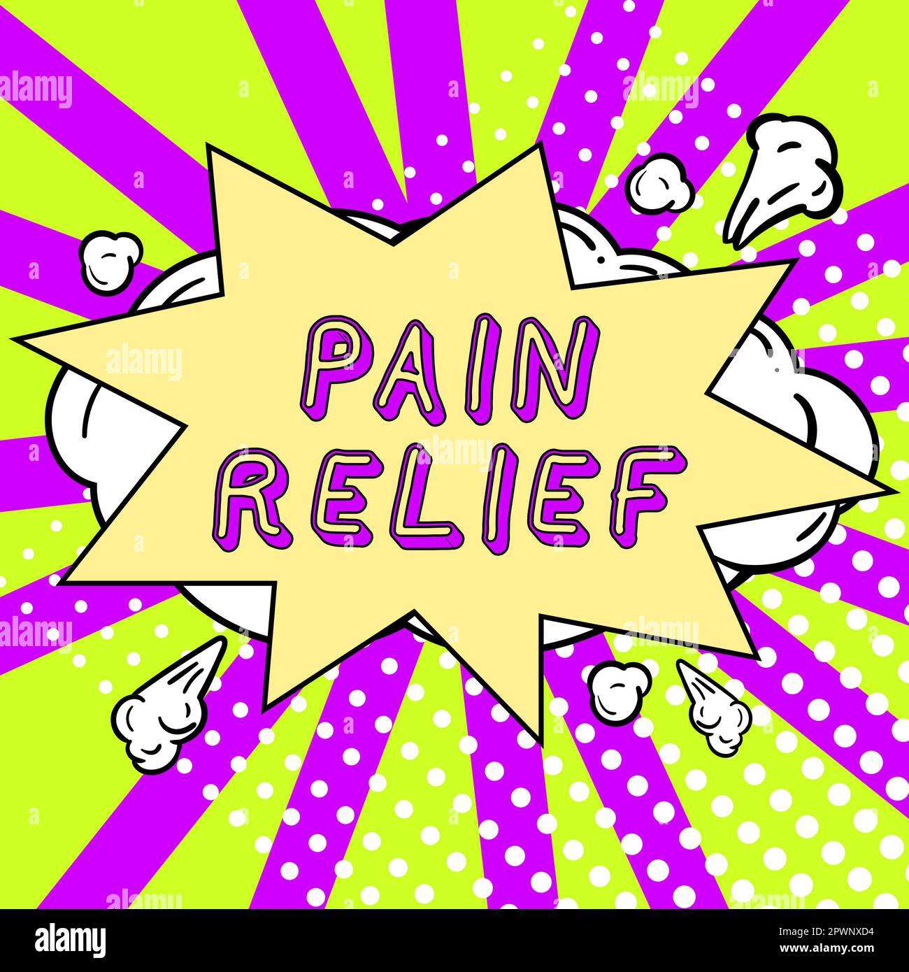Writing displaying text Pain Relief, Concept meaning Drugs or other ...