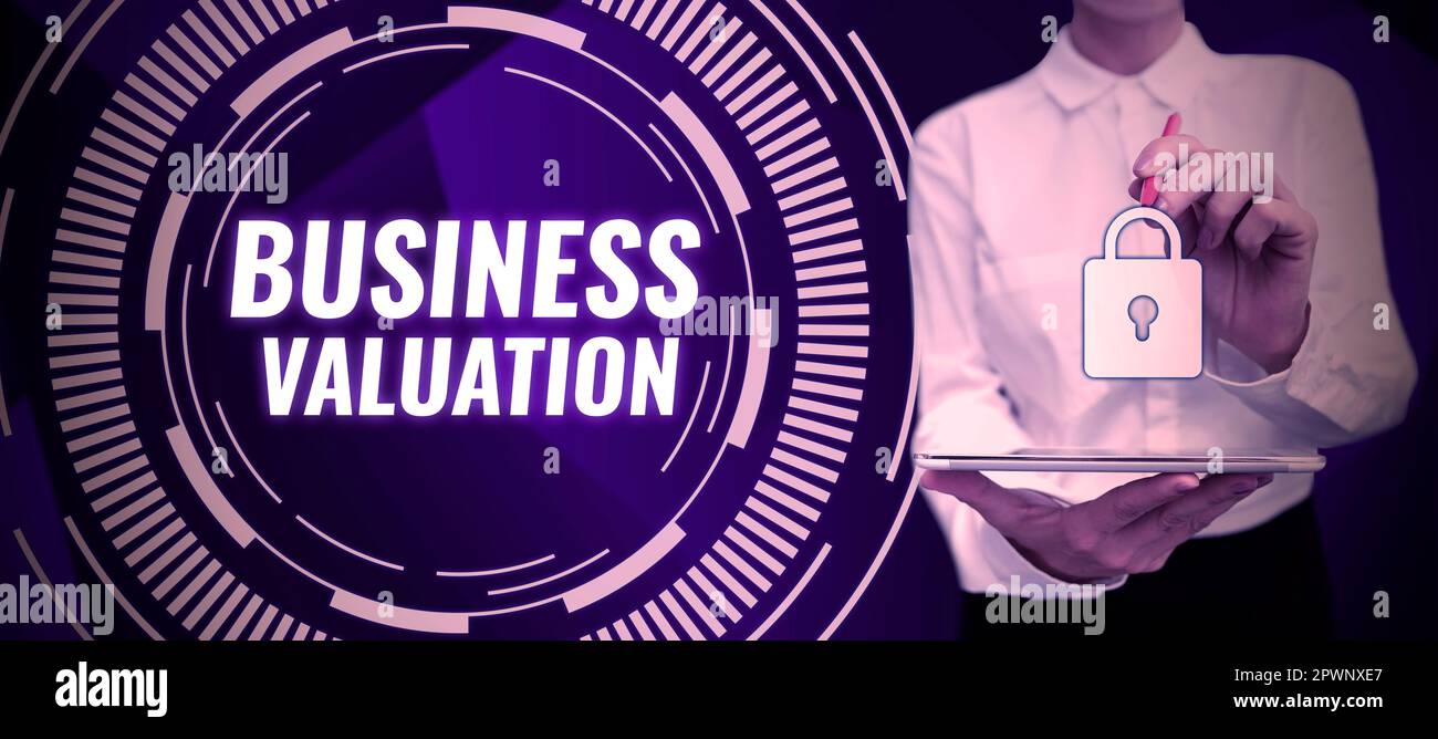Sign displaying Business Valuation, Conceptual photo determining the ...