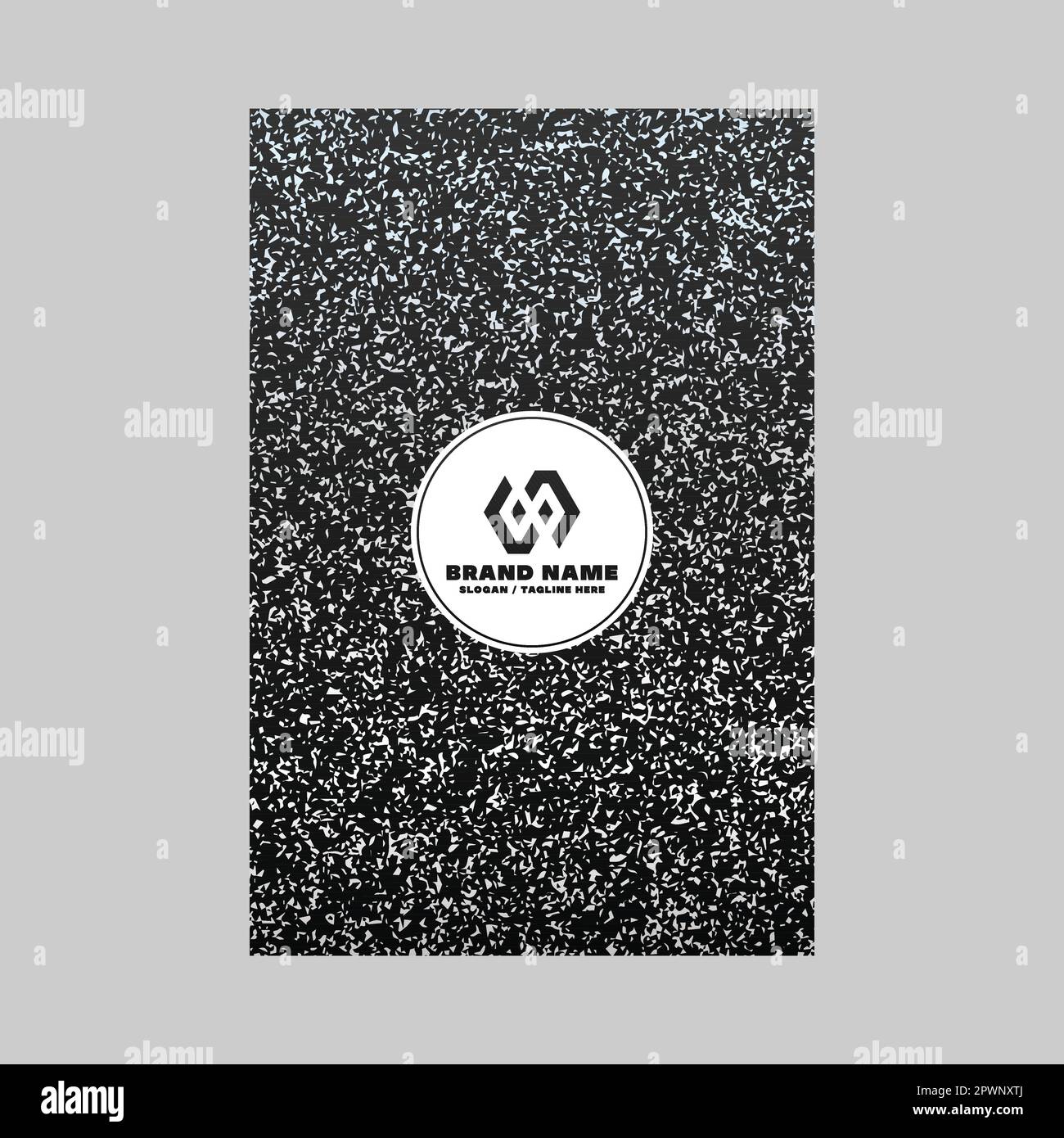 Modern poster with gritty texture style. Editable, resizable, EPS 10 ...