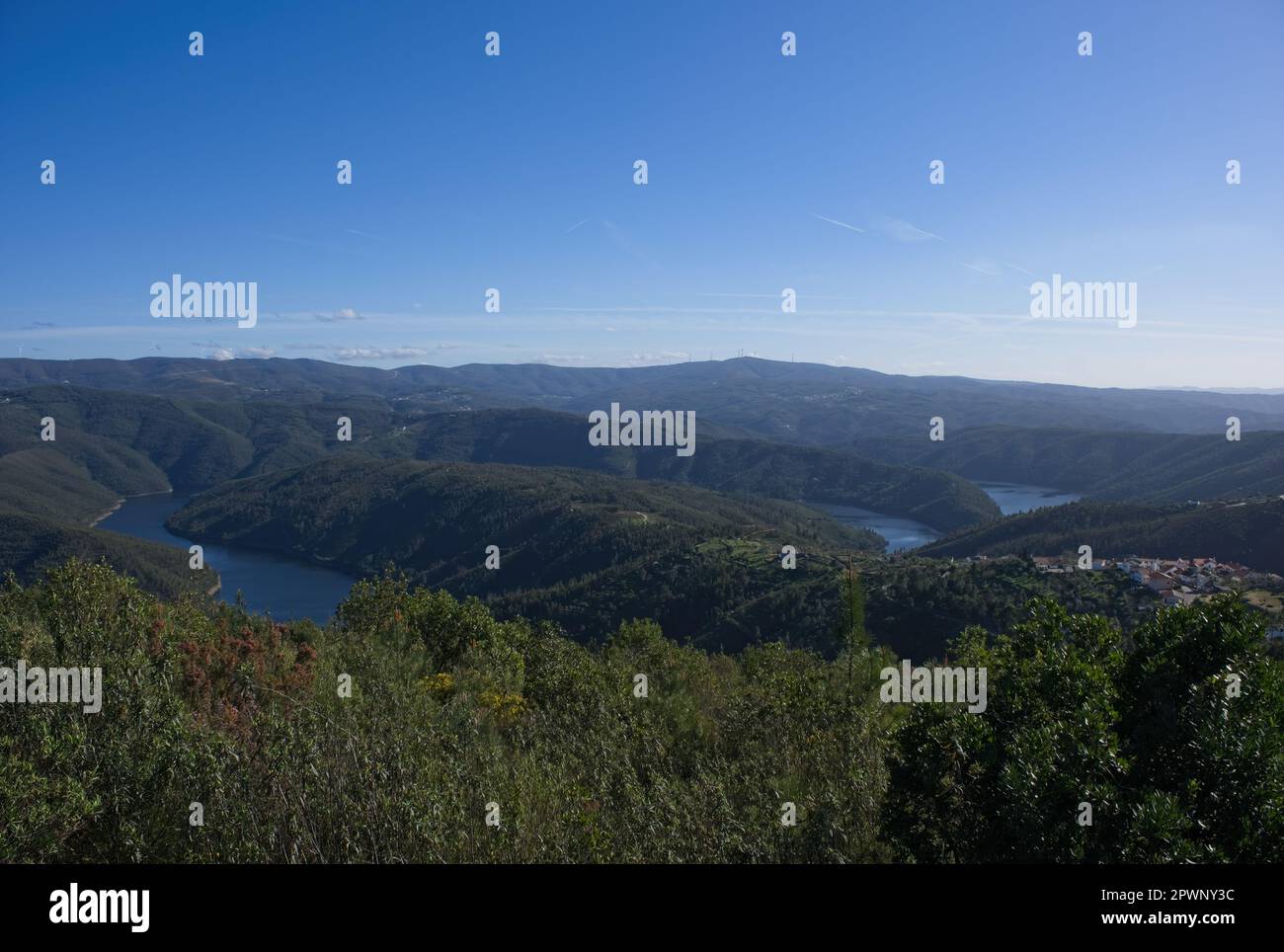 Wonderful landscapes in Portugal. Beautiful scenery of Miradouro da ...