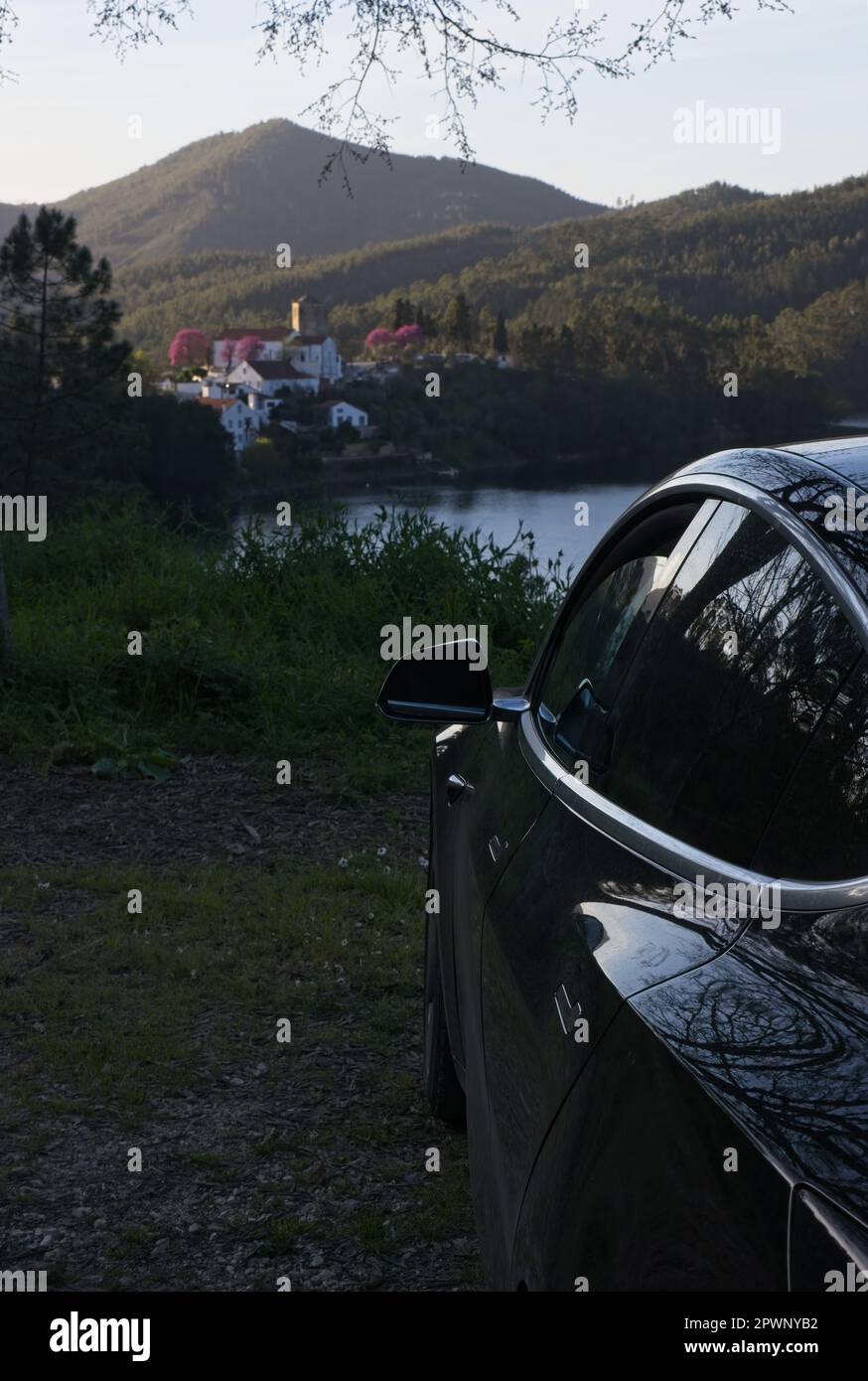 Dornes, Portugal - March 27, 2023: Beautiful scenery of Dornes Templar ...